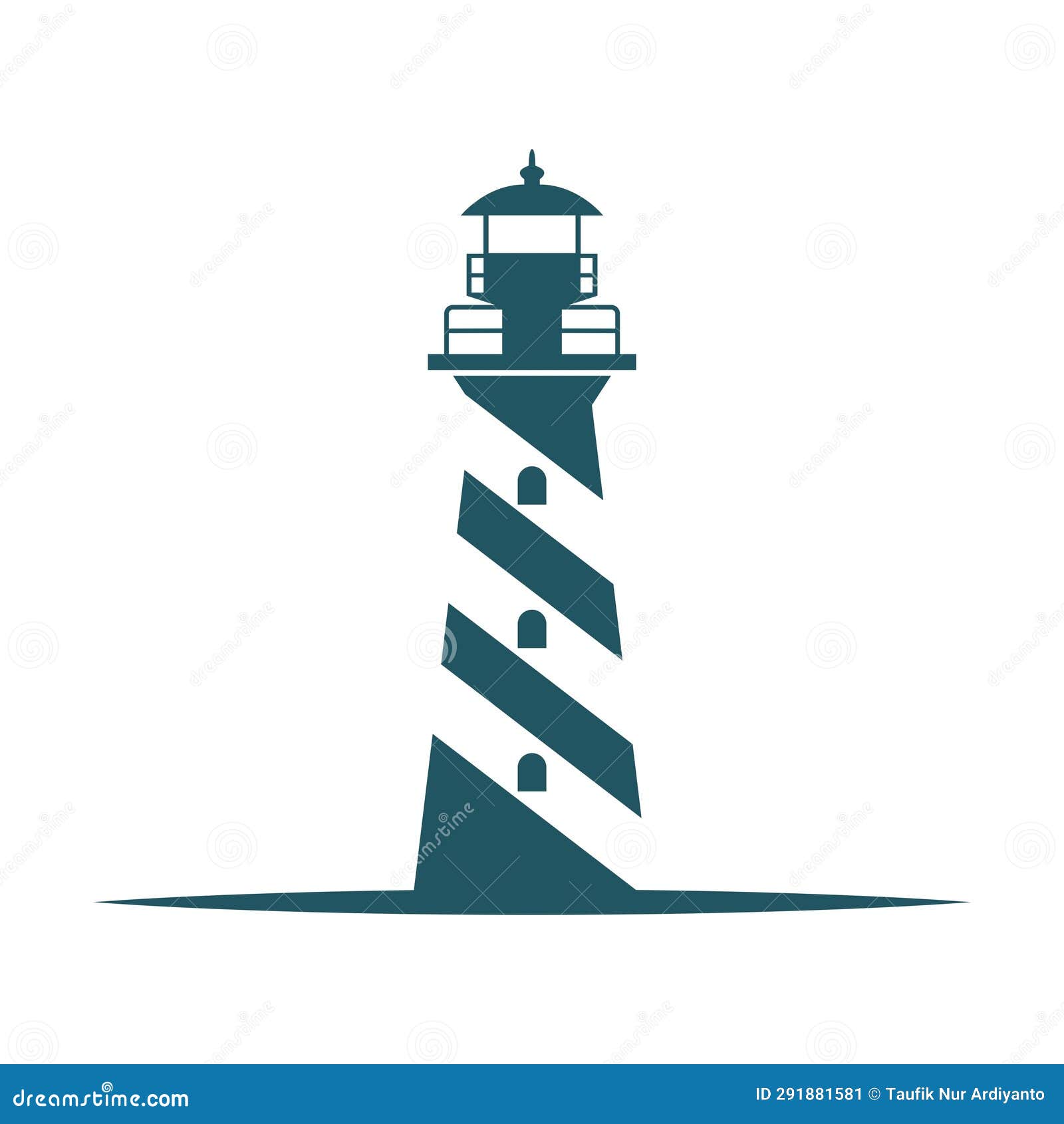 Lighthouse Logo Icon Design Stock Illustration - Illustration of tower ...