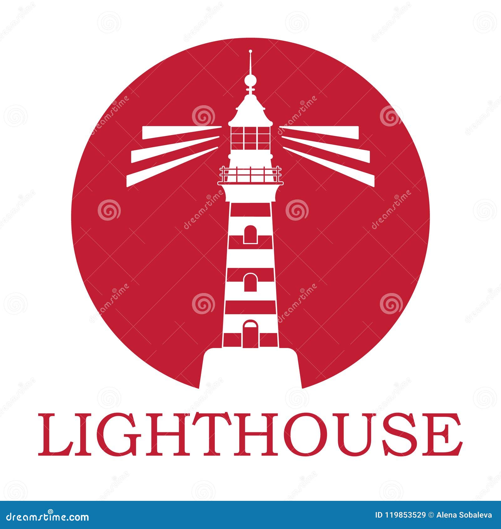 Lighthouse logo stock vector. Illustration of building - 119853529