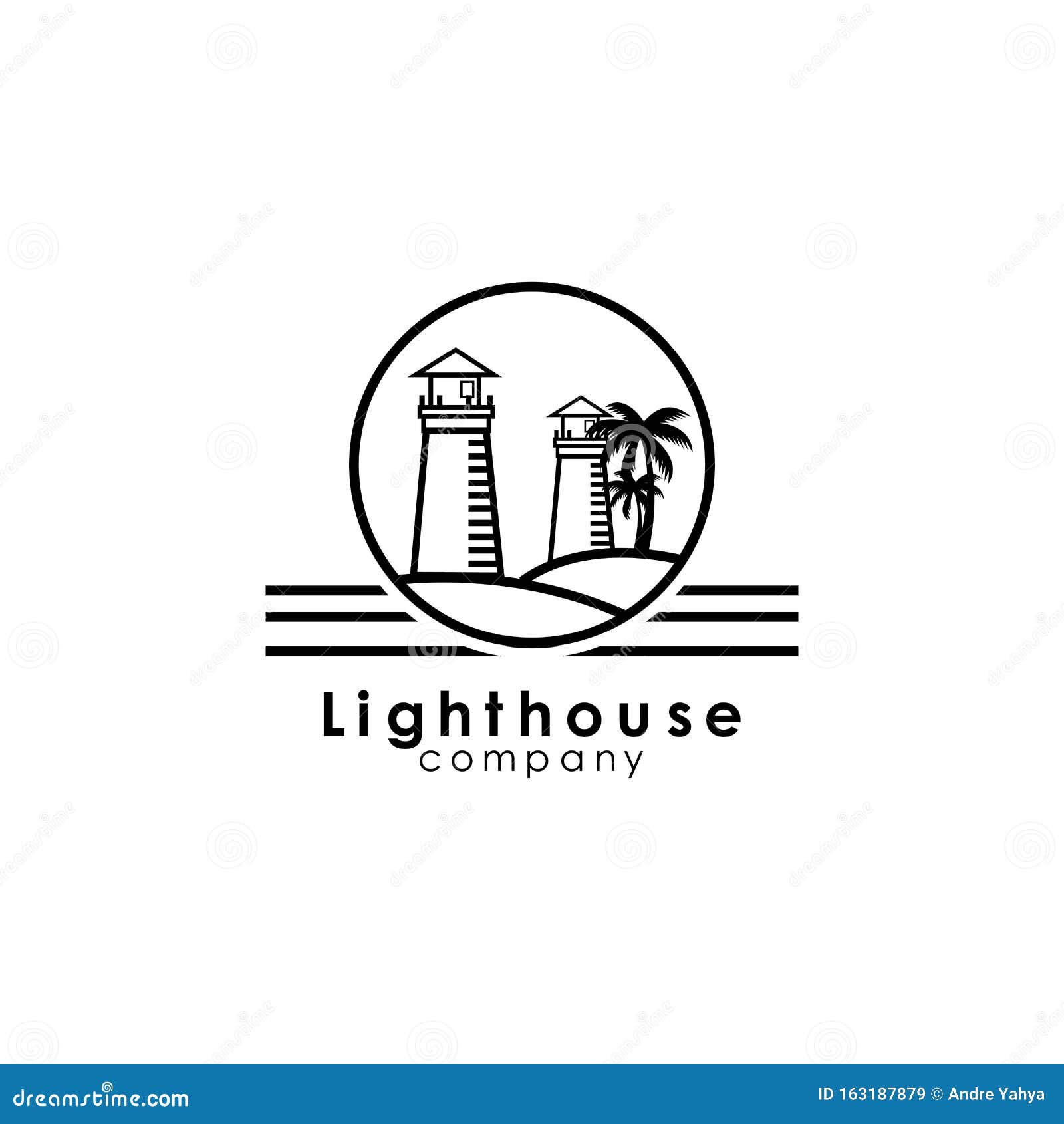 Lighthouse Logo Template, Design Vector Icon Illustration Stock ...