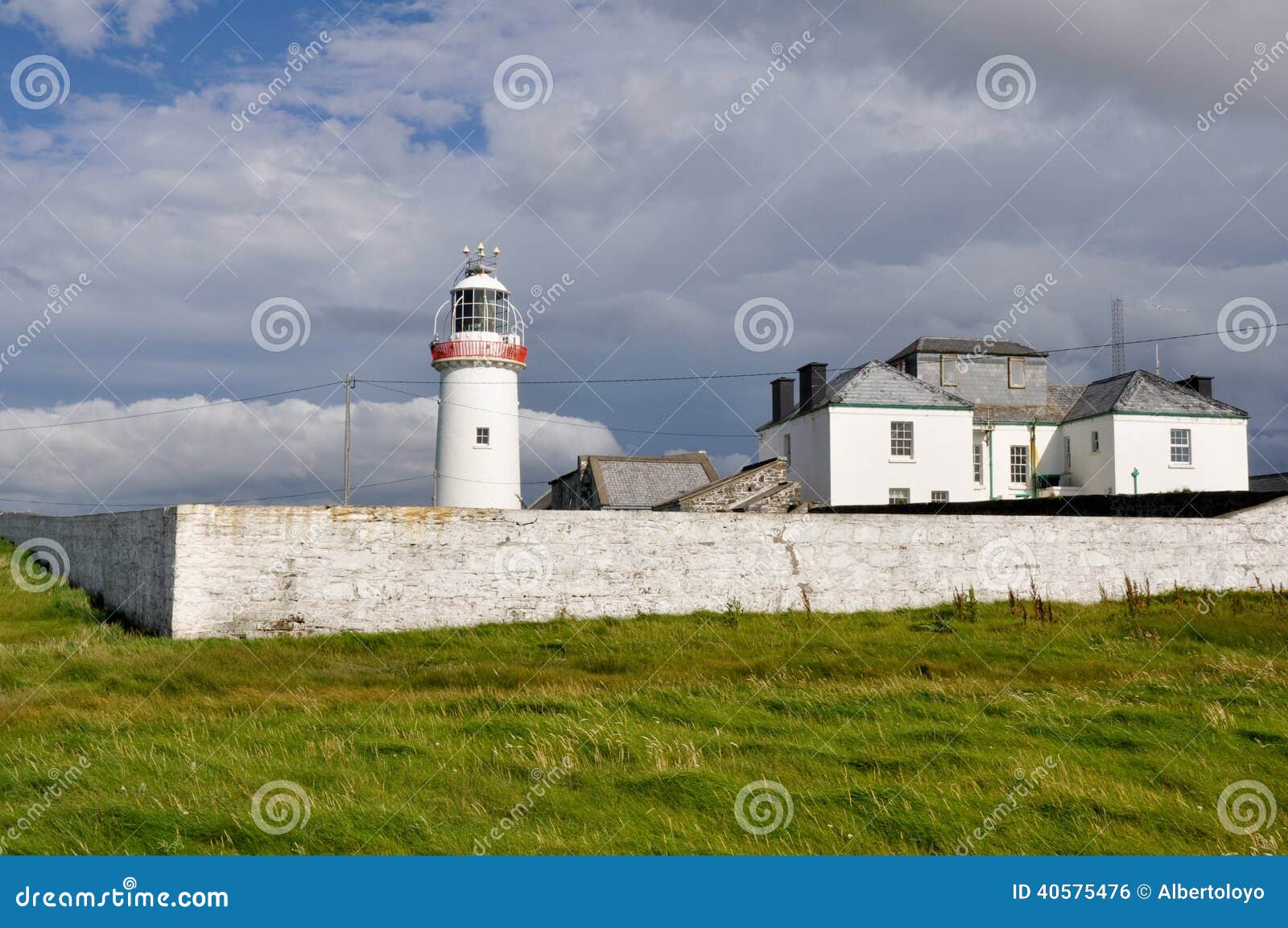 Lighthouse of Loop Head Cliffs, Ireland Stock Photo - Image of eire ...