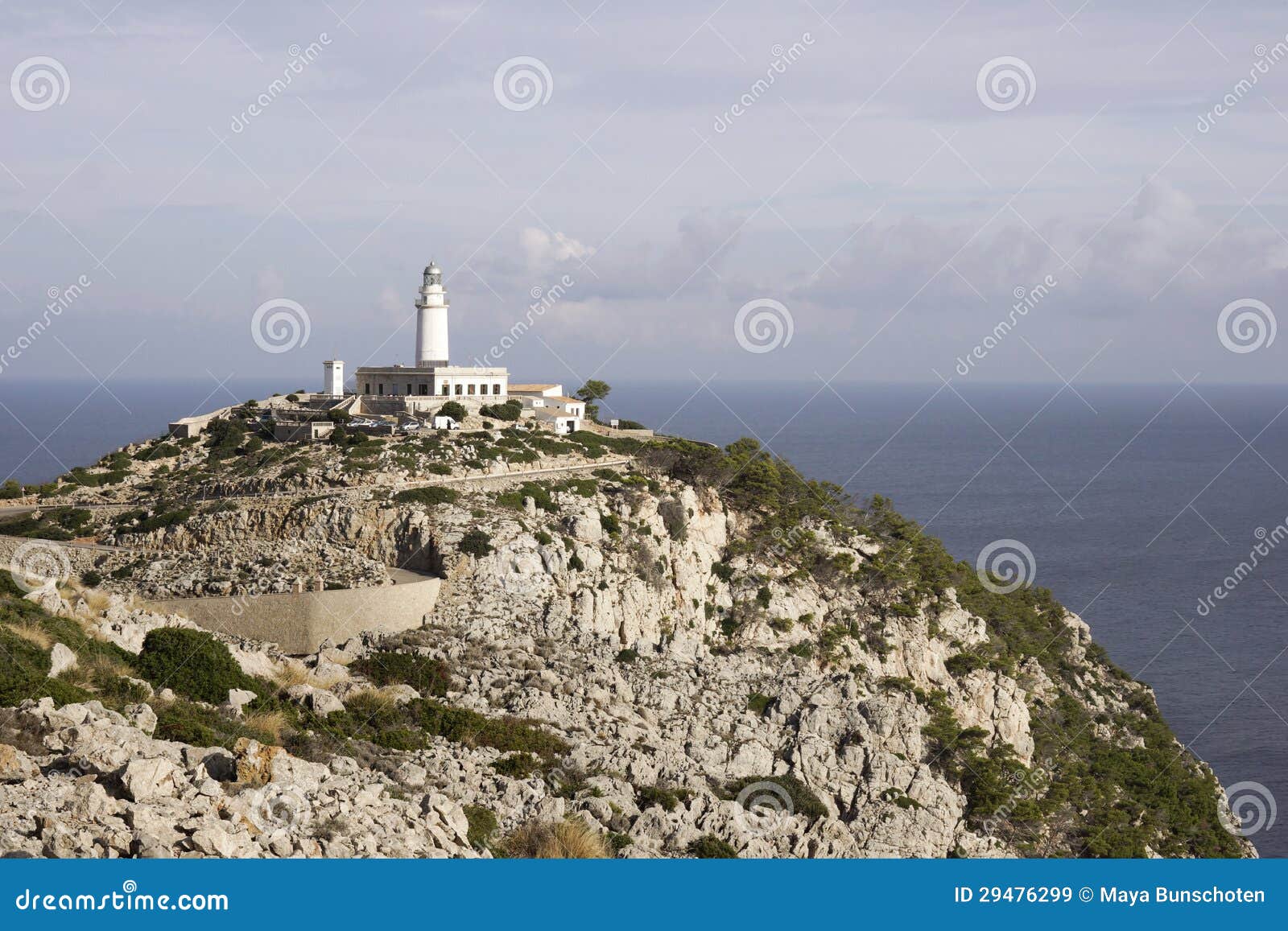 Lighthouse at Majorca stock image. Image of calm, mediterranean - 29476299