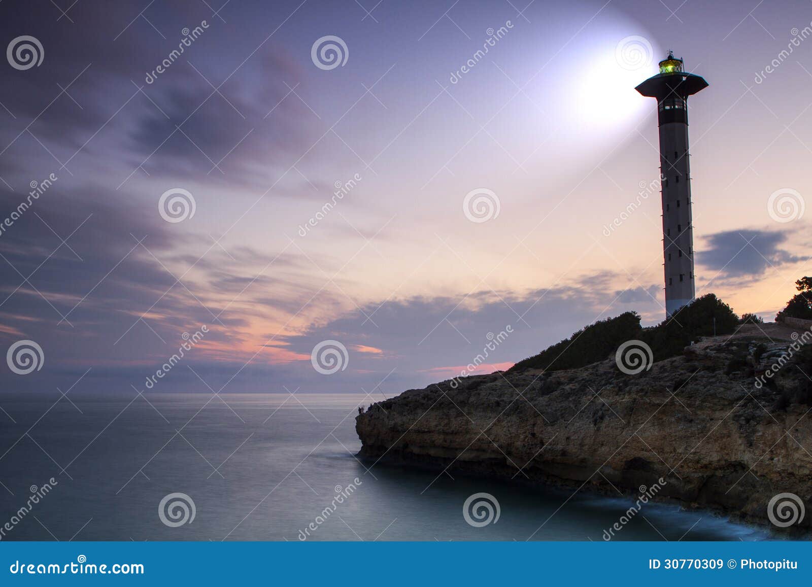 Lighthouse for Maritime Navigation Stock Image - Image of water ...