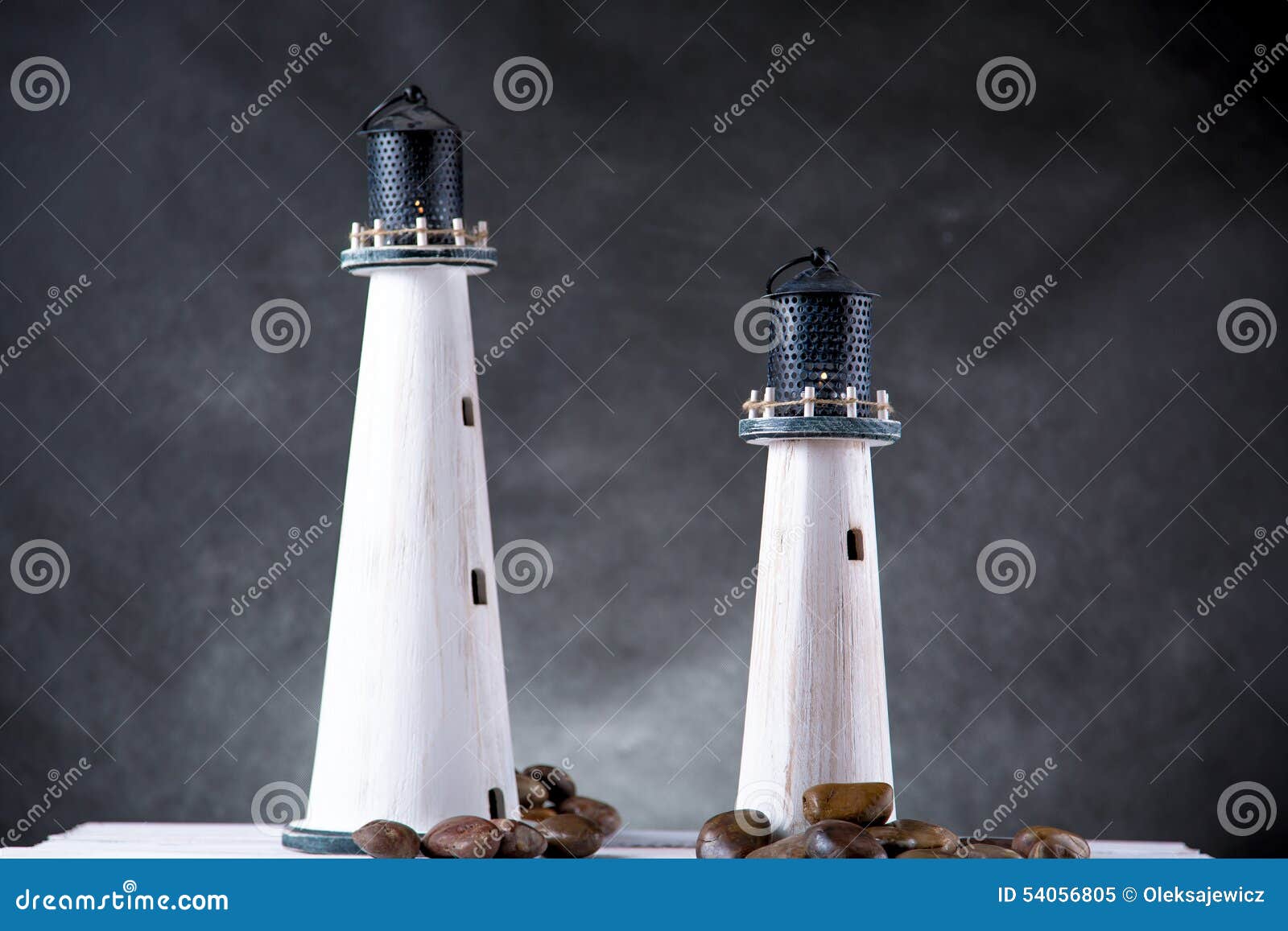 Lighthouse, Natural Concept of Sea Stock Image - Image of blue, design ...