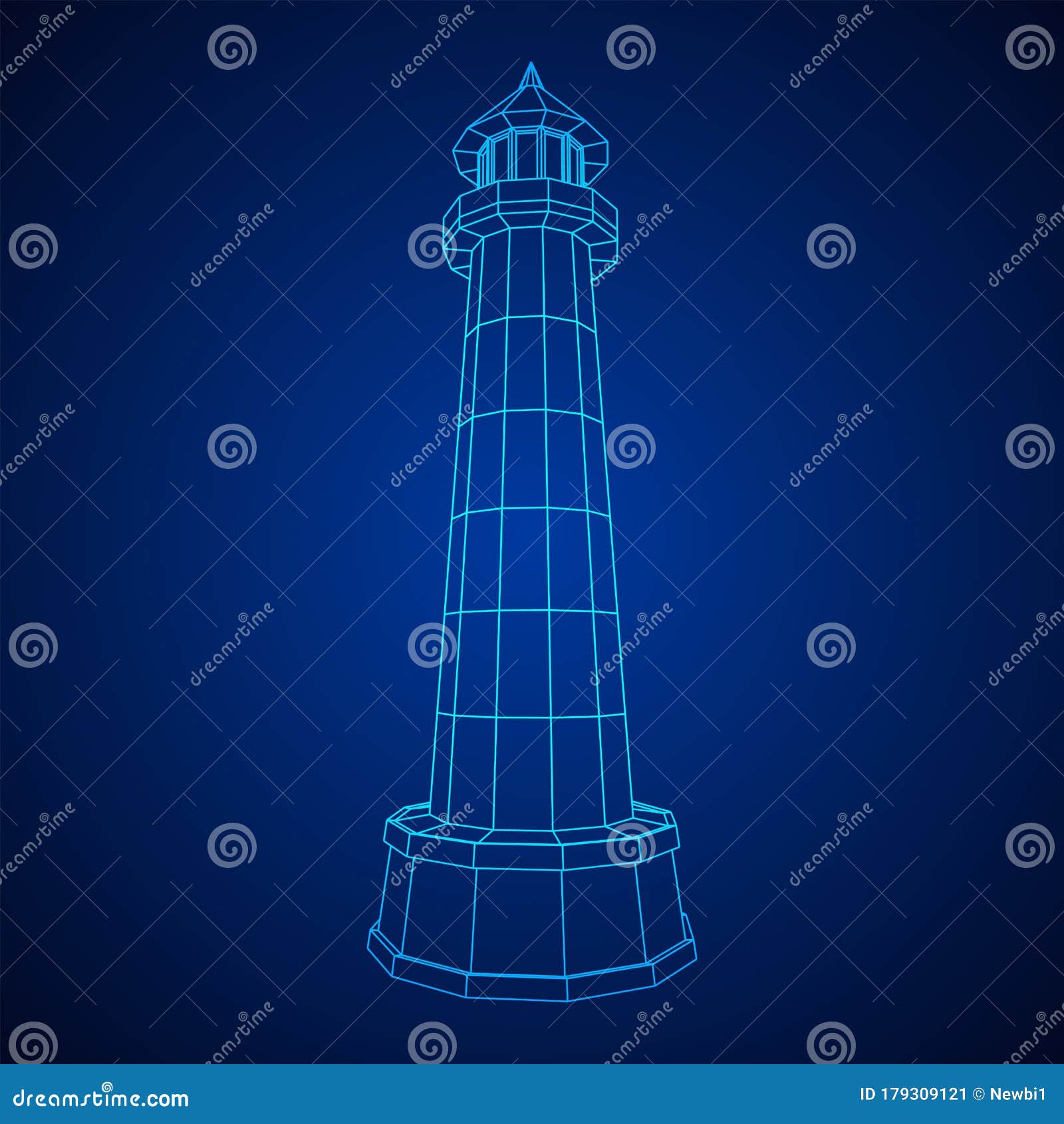 Lighthouse. Navigation Beacon Building Stock Vector - Illustration of ...