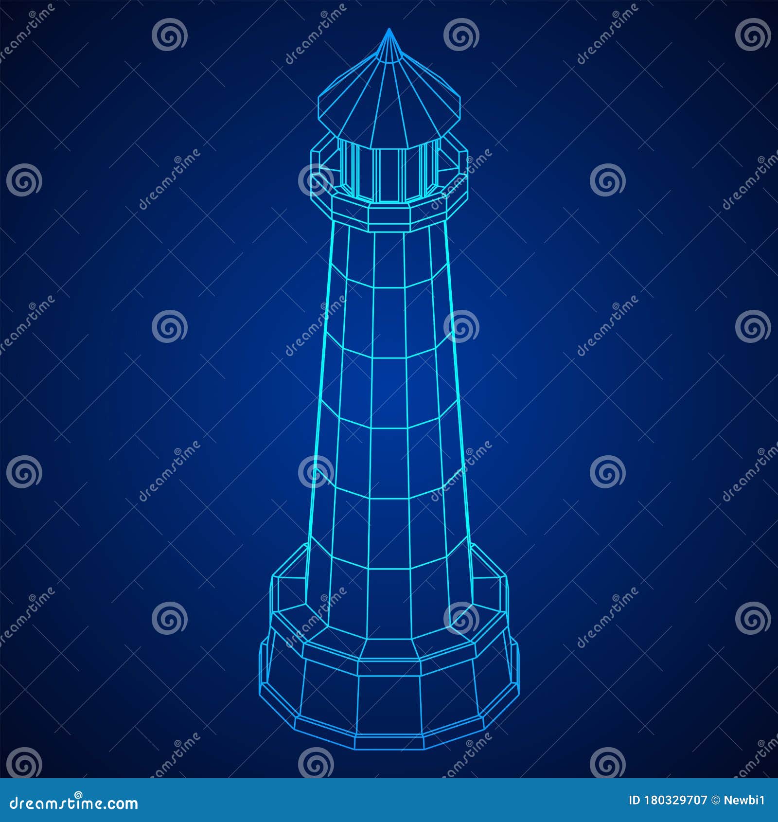 Lighthouse. Navigation Beacon Building Stock Vector - Illustration of ...