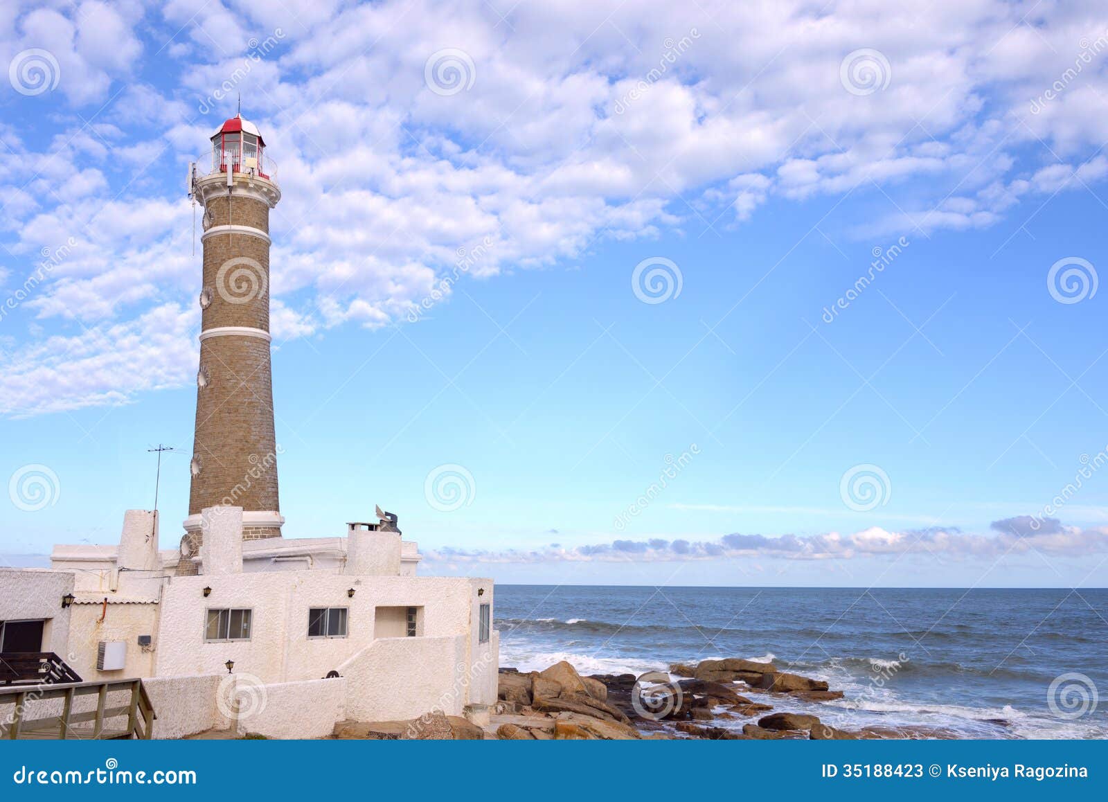 Lighthouse Near Punta Del Este, Uruguay Stock Image - Image of nature ...