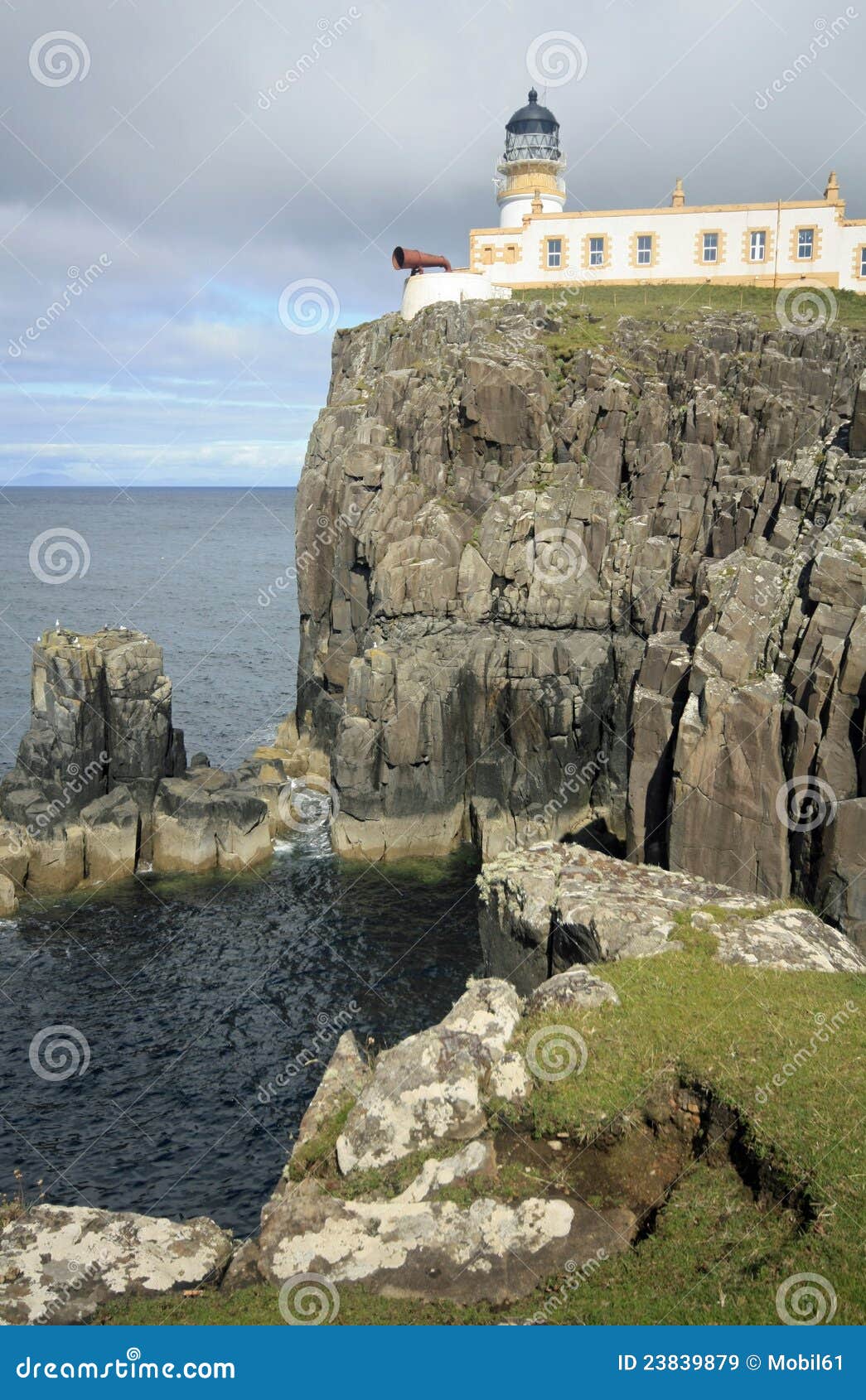 Lighthouse at Neist Point, Isle of Skye, Scotland Stock Image - Image ...