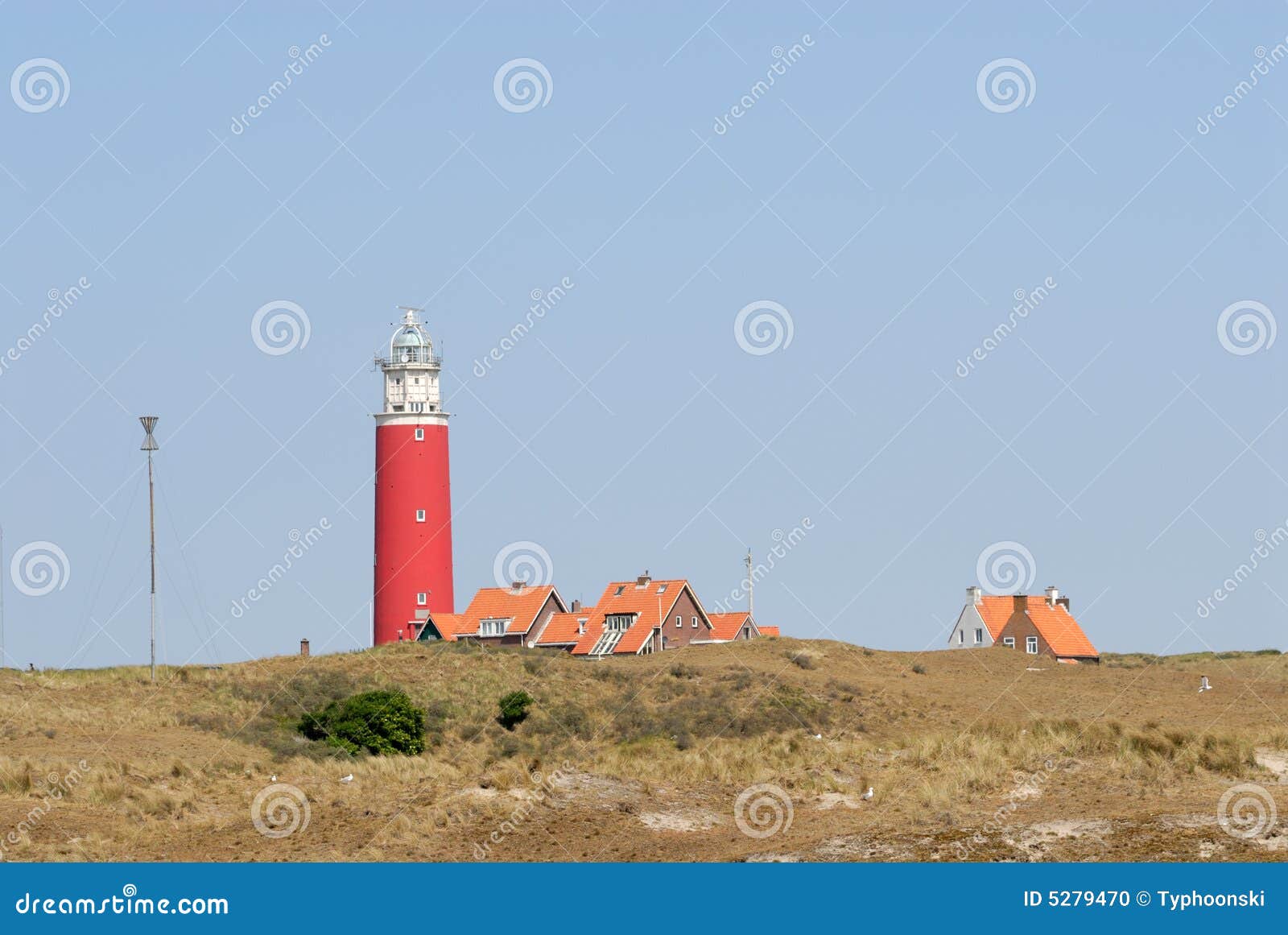 Lighthouse in the Netherlands Stock Photo - Image of island, landscape ...