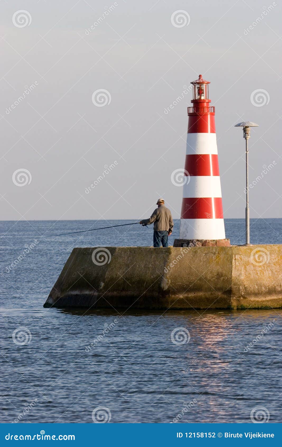 Lighthouse in Nida stock photo. Image of fisherman, fisher - 12158152