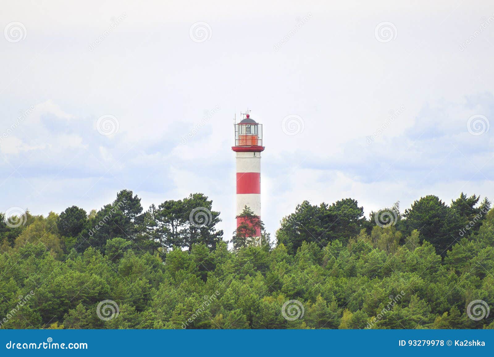 Lighthouse in Nida, Lithuania. Nida Lighthouse is Located in Nida Stock ...
