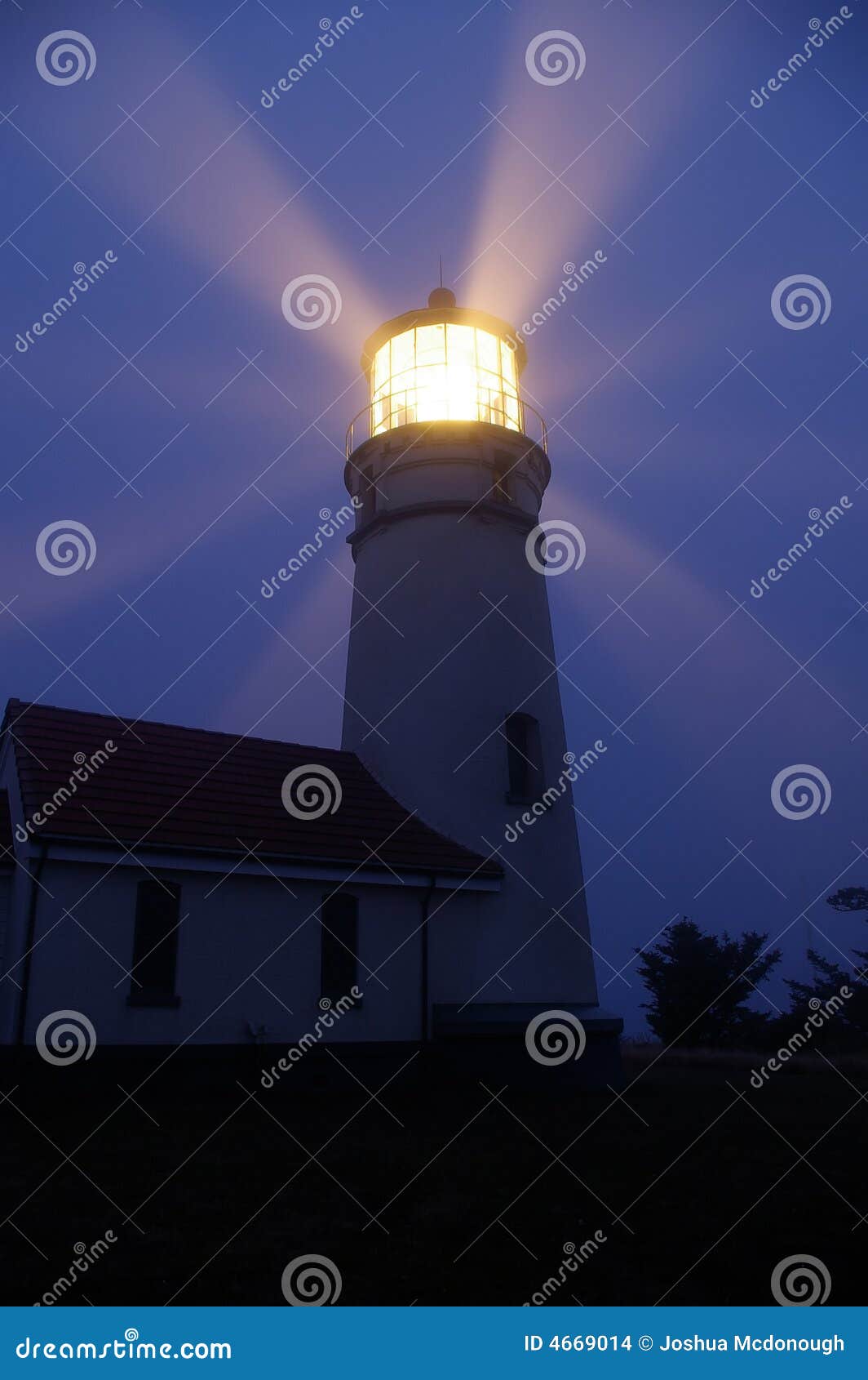 Lighthouse at Night stock photo. Image of guide, coastal - 4669014