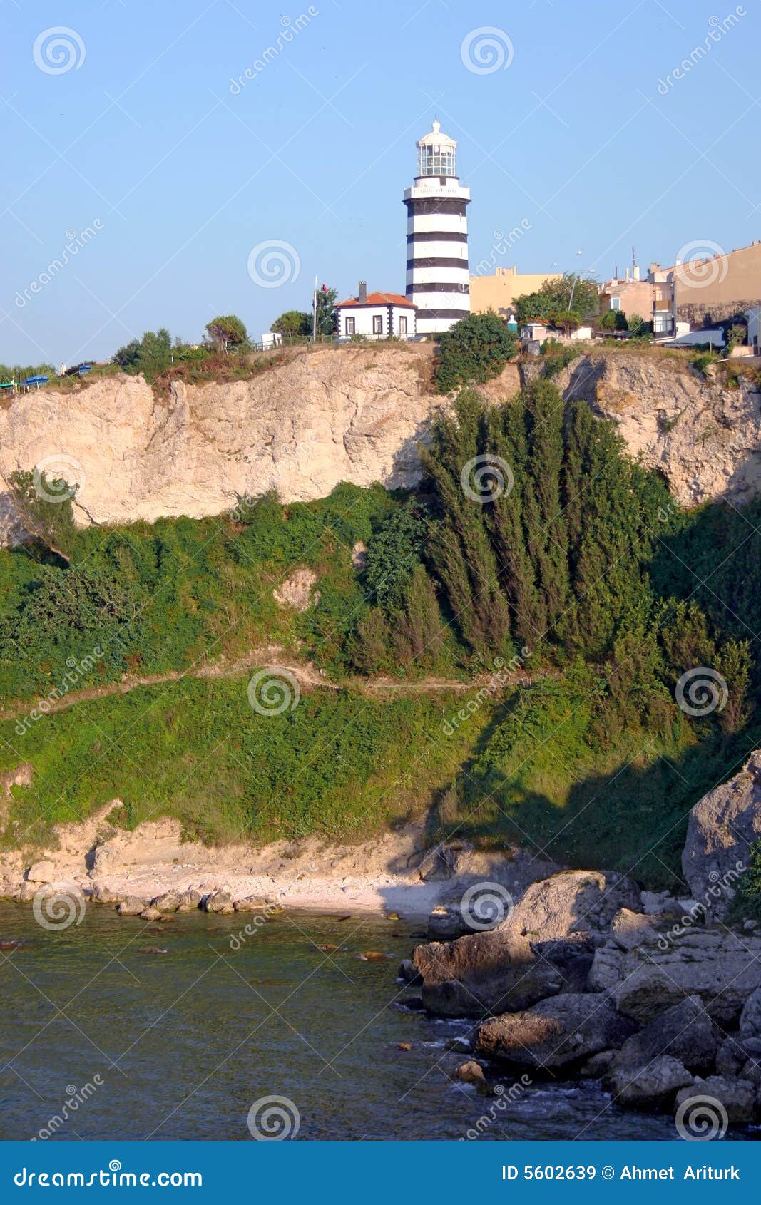 Lighthouse, North of Istanbul Stock Image - Image of line, nautical ...