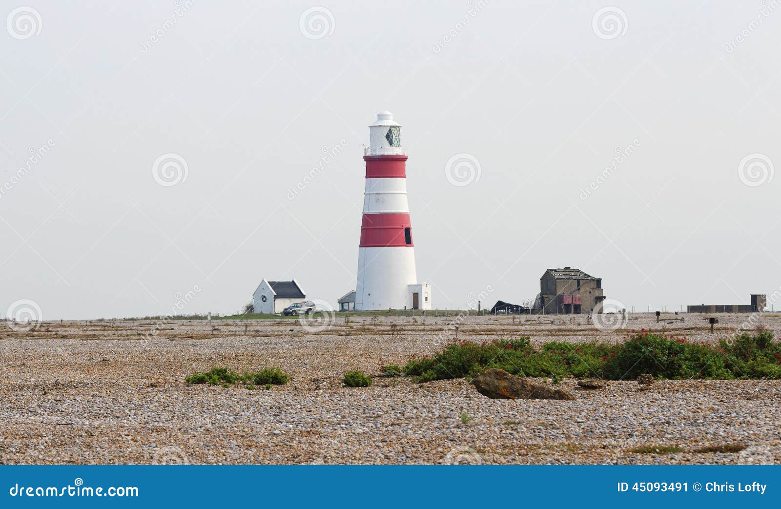 Lighthouse on the North Sea Coast in Suffolk Stock Image - Image of ...