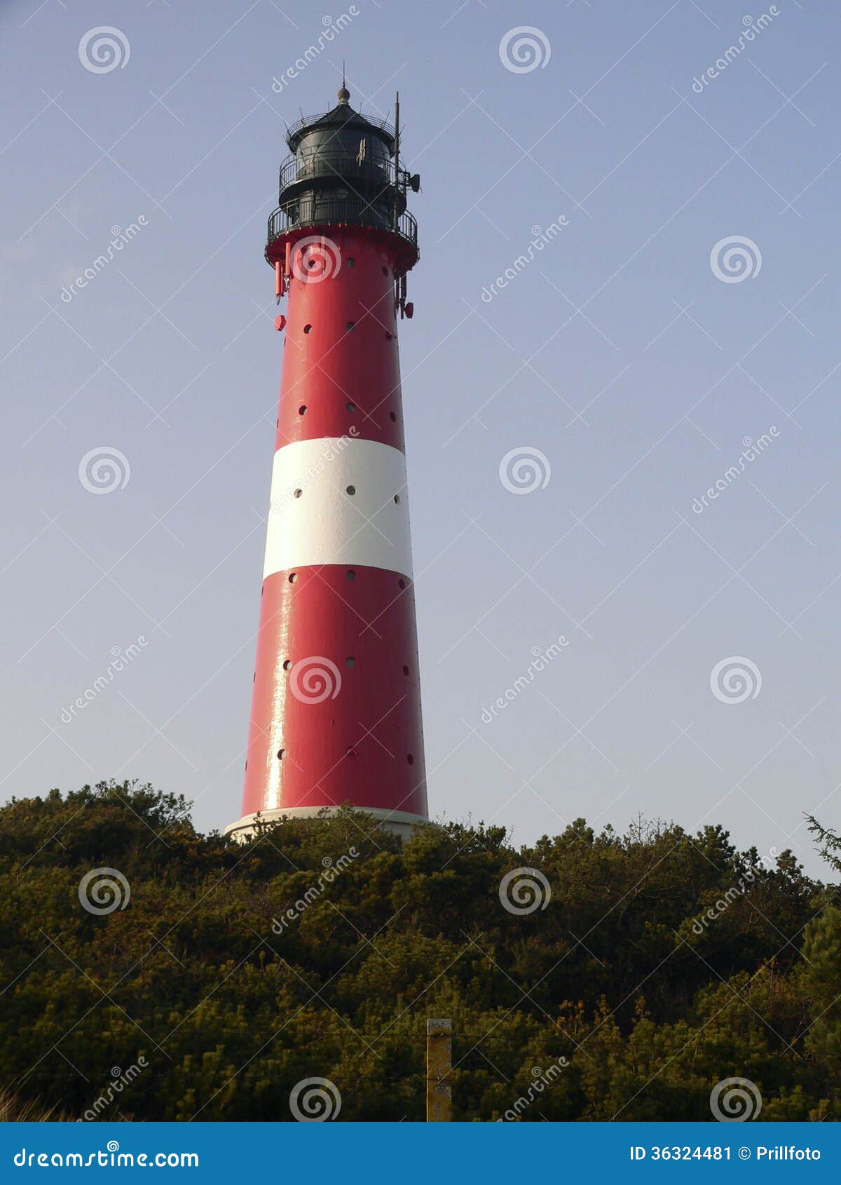 Lighthouse in Northern Germany Stock Image - Image of latern, dusk ...