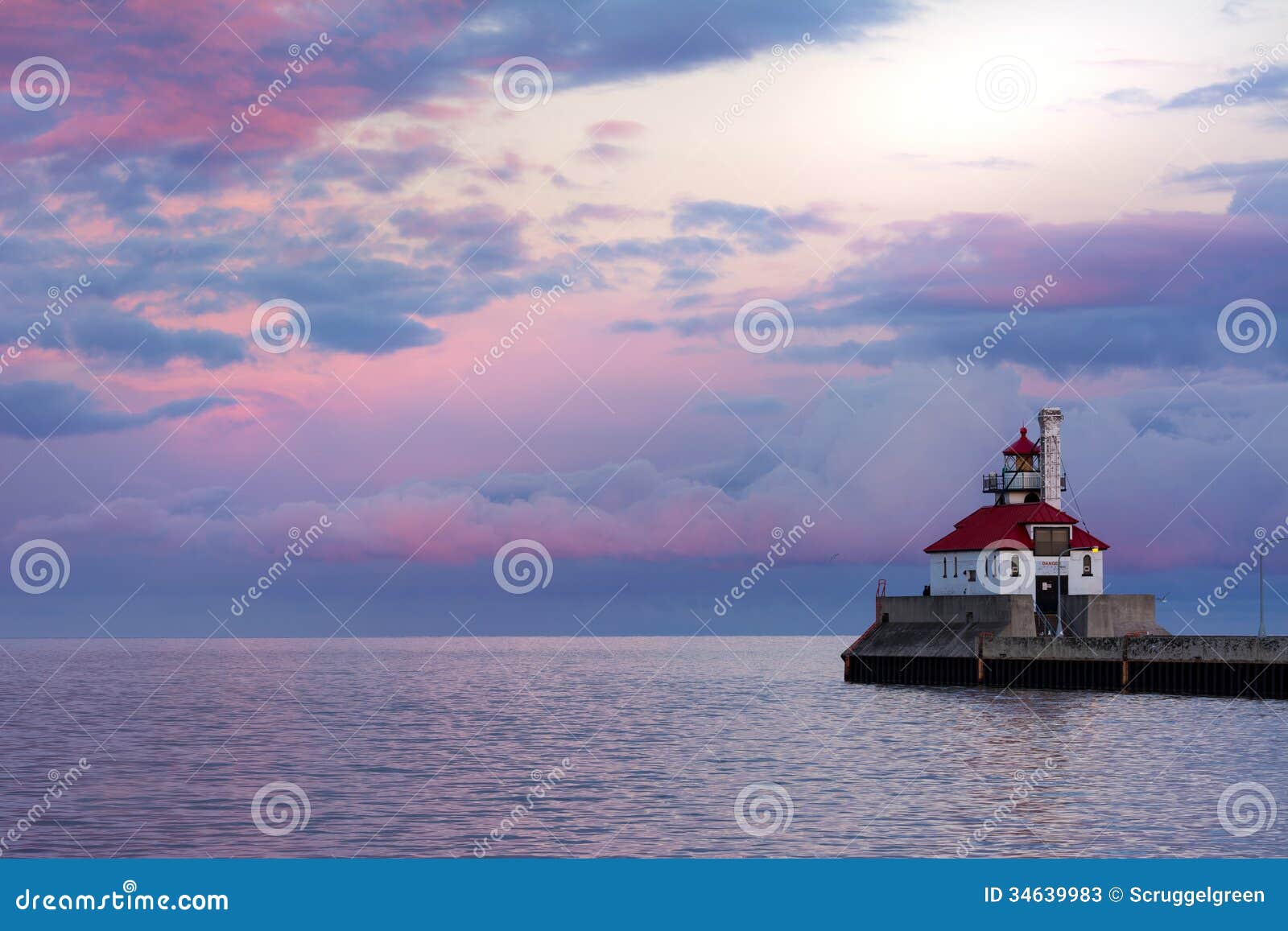 Lighthouse stock image. Image of north, pink, pier, america - 34639983