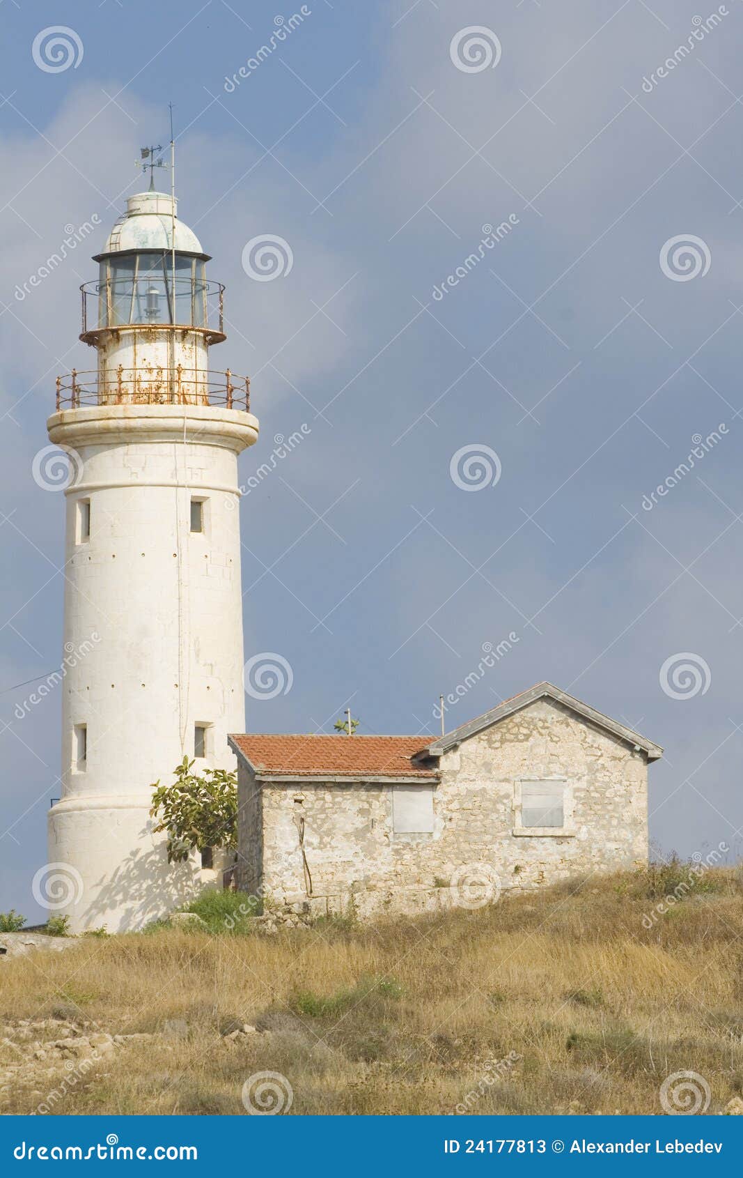 Lighthouse in Paphos, Cyprus Stock Image - Image of tower, cyprus: 24177813