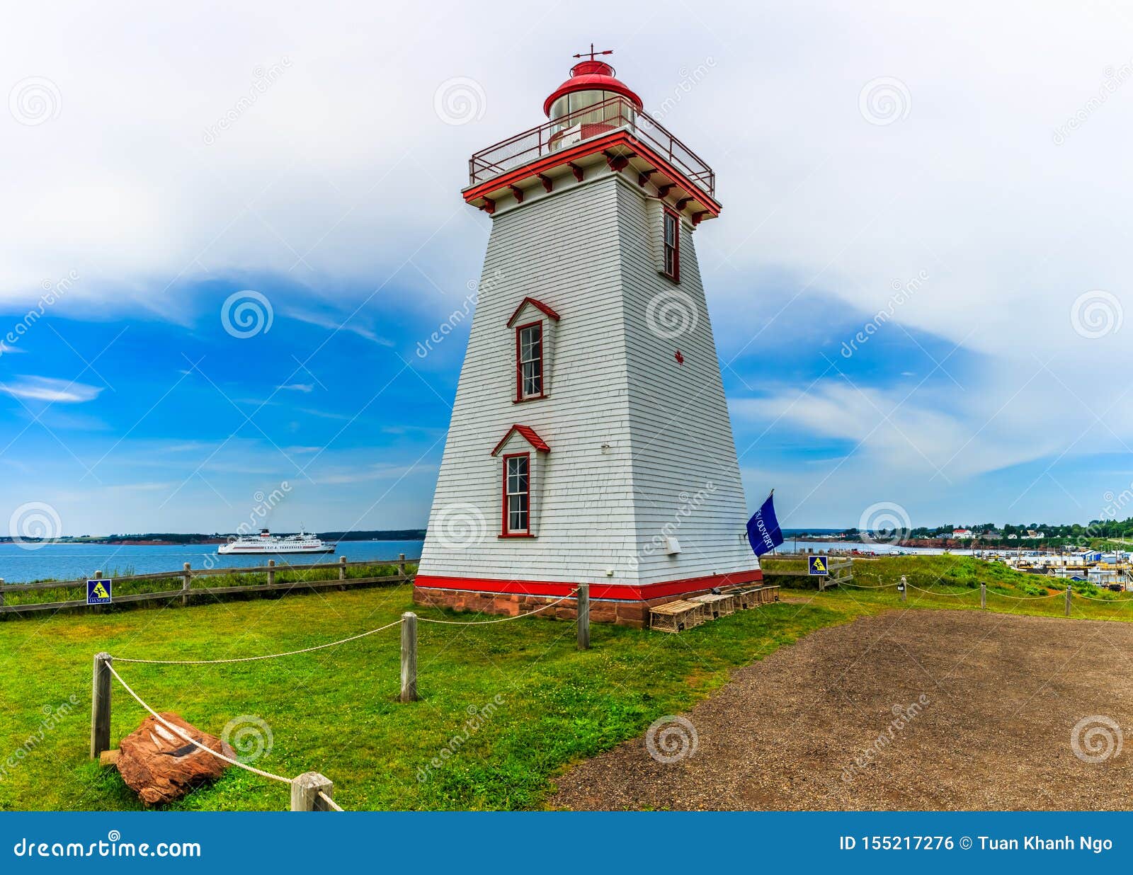 Lighthouse in PEI, Maritime, Canada Stock Photo - Image of canada ...