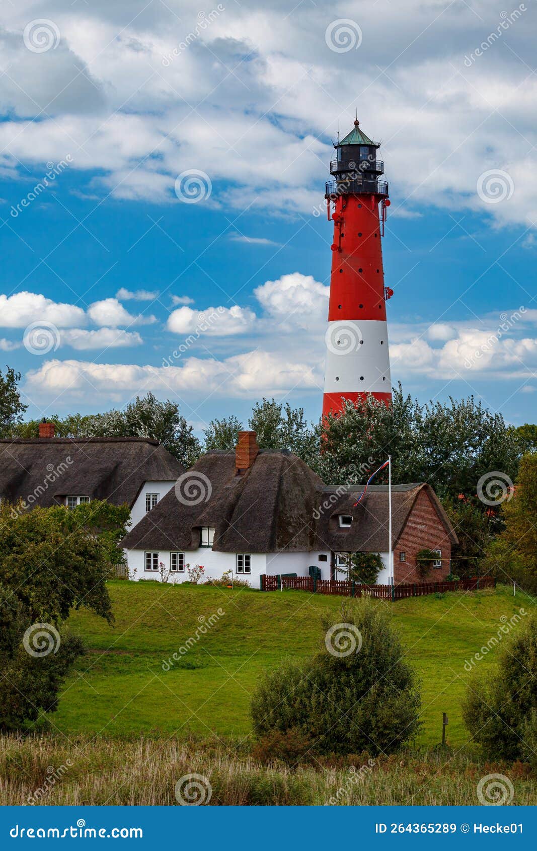 Lighthouse of Pellworm in Schleswig Holstein Stock Image - Image of ...