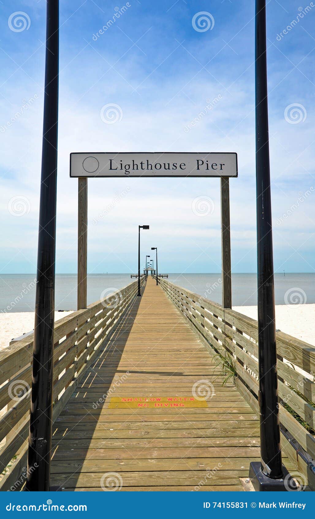 Lighthouse Pier stock image. Image of climate, wood, nature - 74155831