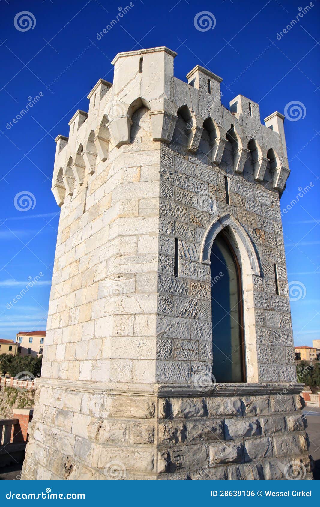 Lighthouse of Piombino in Tuscany, Italy Stock Photo - Image of ...