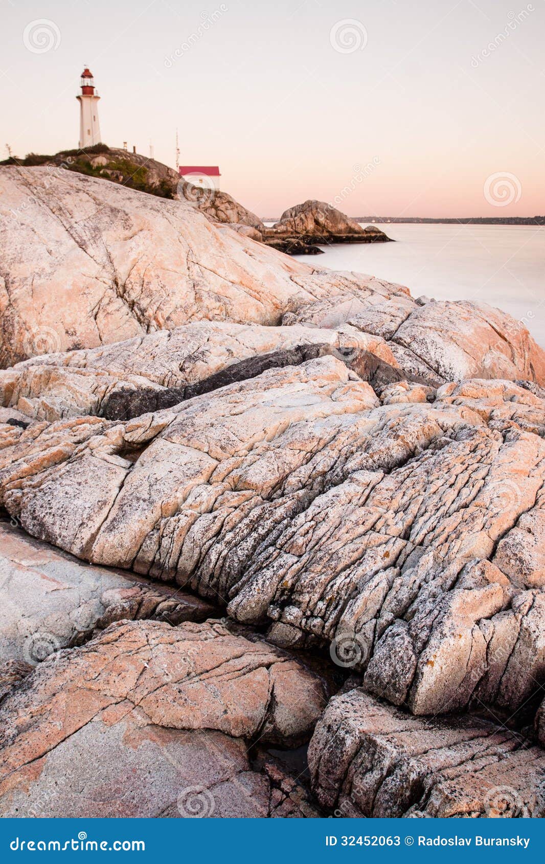 Lighthouse at Point Atkinson Stock Image - Image of exposure, dusk ...