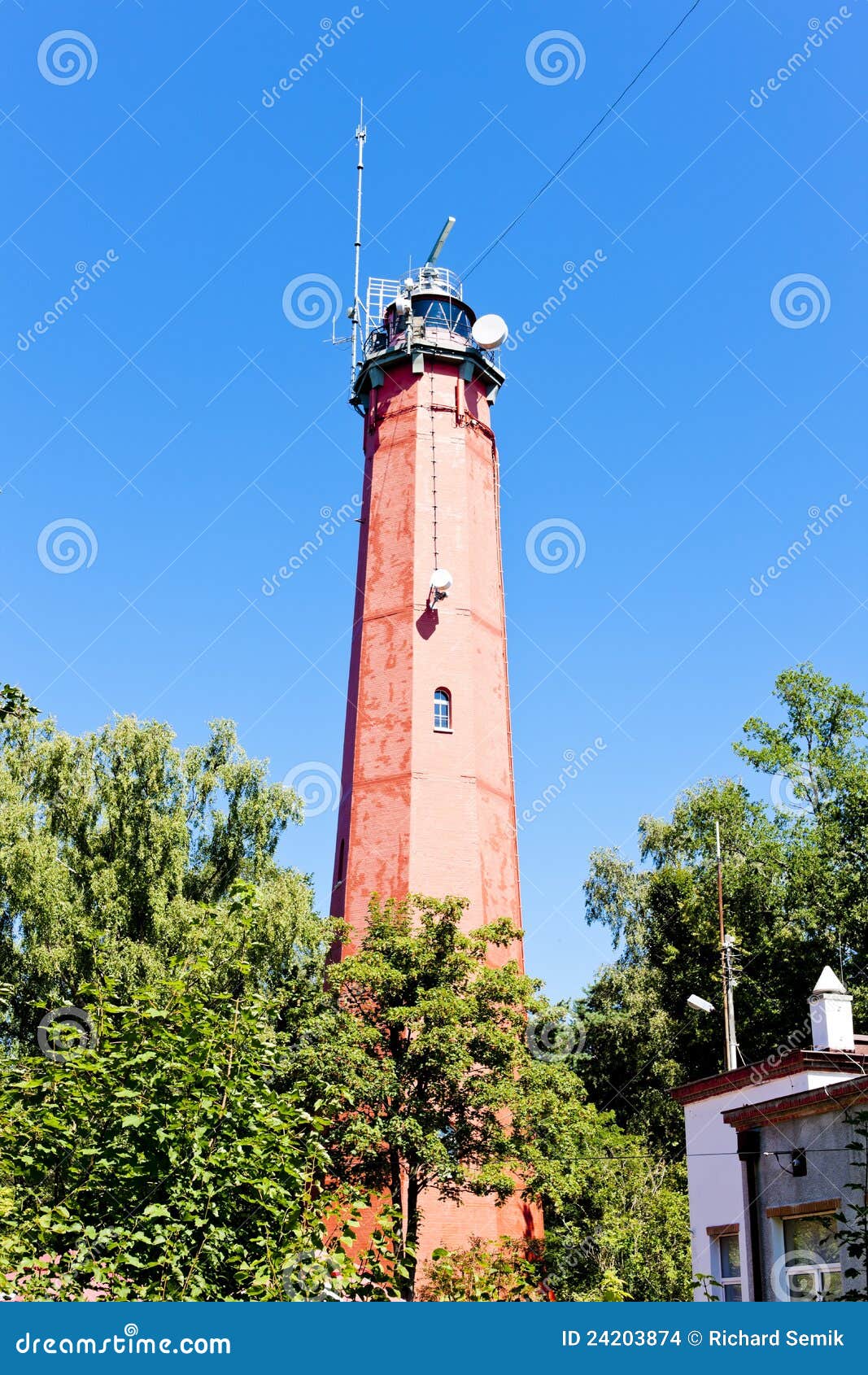 Lighthouse, Poland stock photo. Image of symbol, travel - 24203874