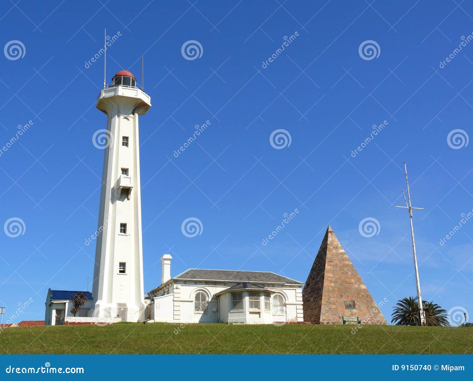 Lighthouse in Port Elizabeth Stock Photo - Image of background, light ...