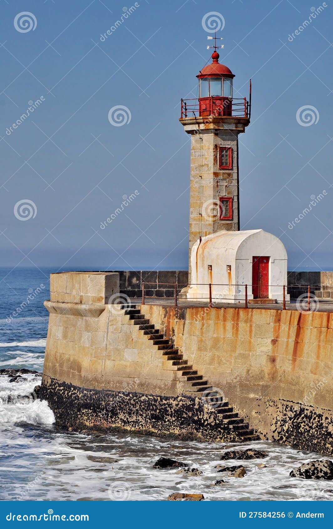Lighthouse of Porto stock photo. Image of history, porto - 27584256