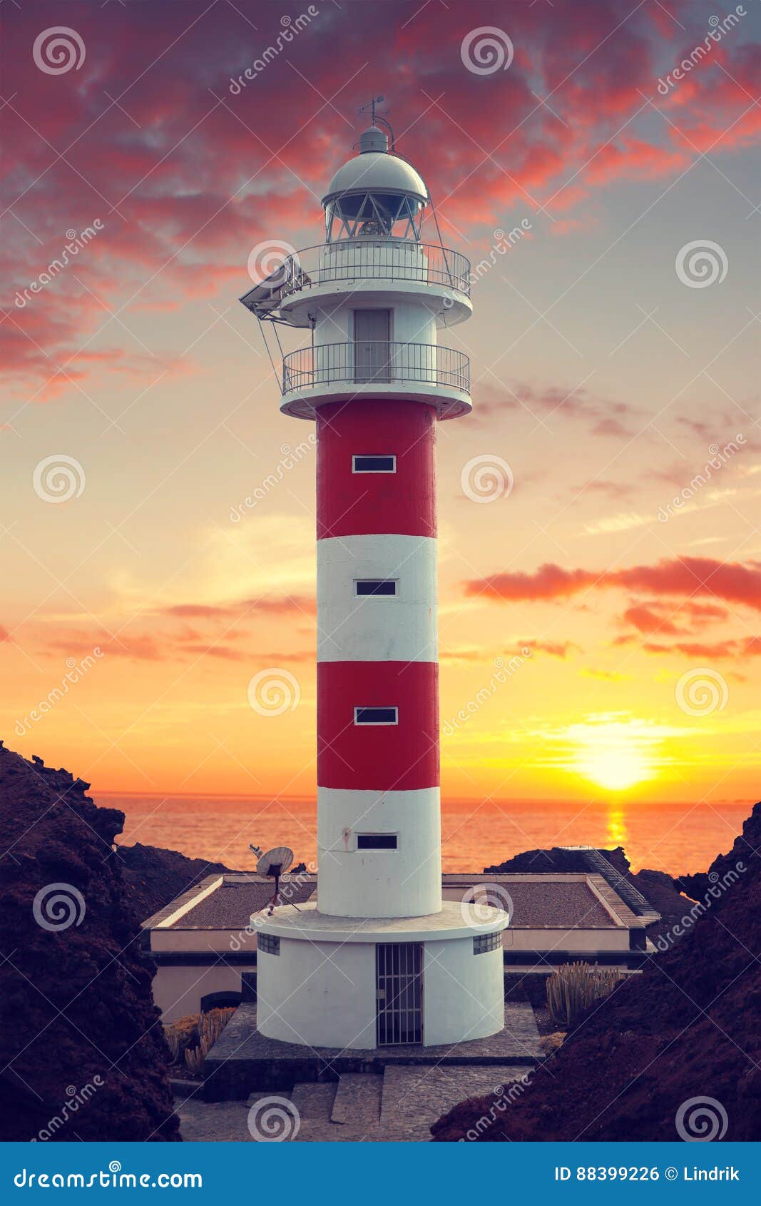 Lighthouse Punta de Teno stock photo. Image of wave, island - 88399226