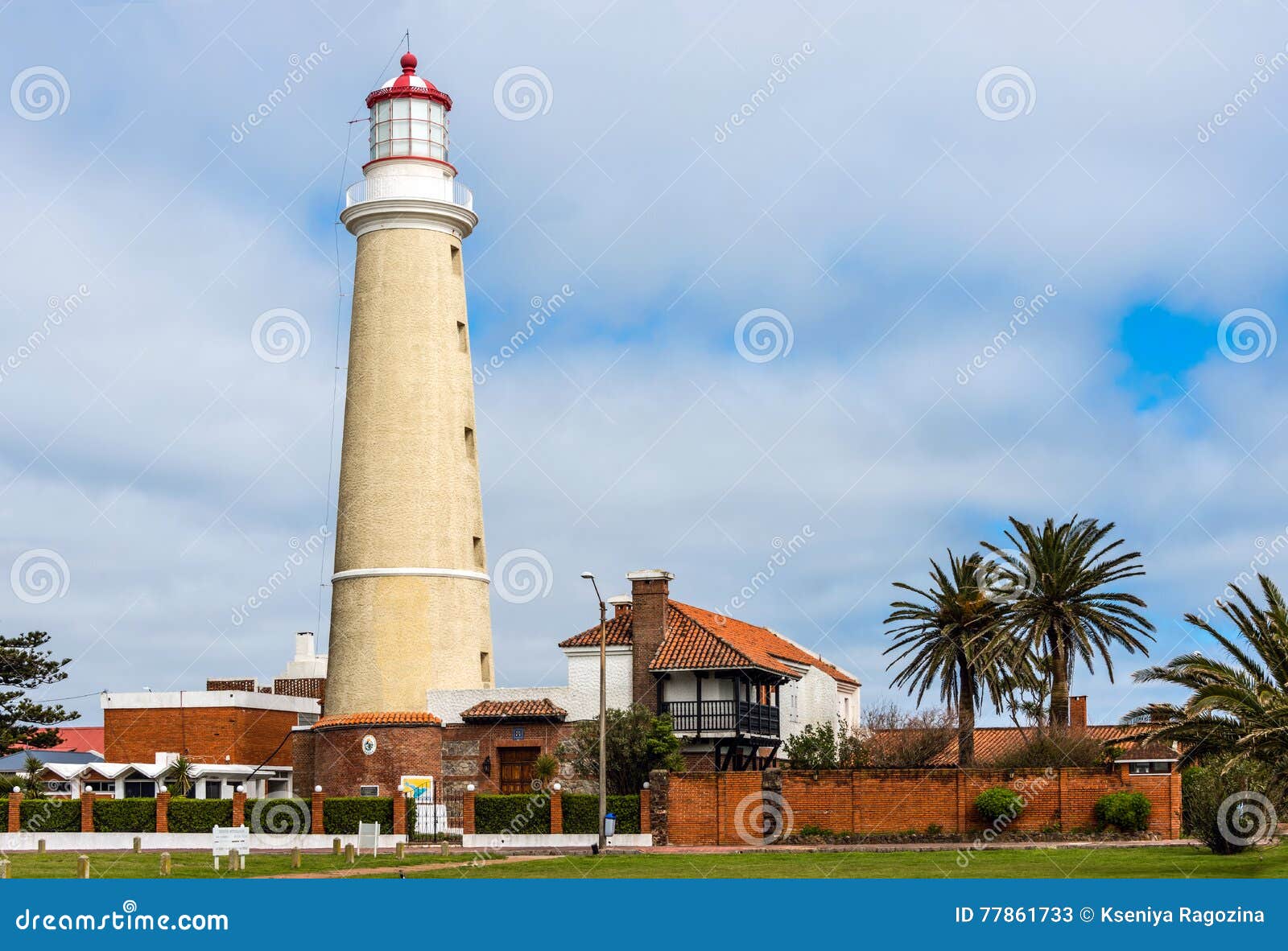Lighthouse in Punta Del Este Stock Image - Image of summer, horizontal ...