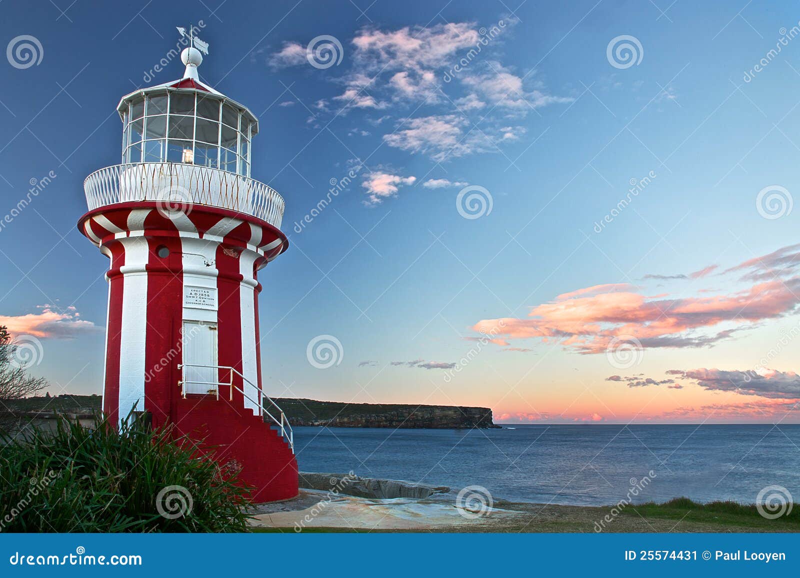 Lighthouse in red stock image. Image of england, coastline - 25574431
