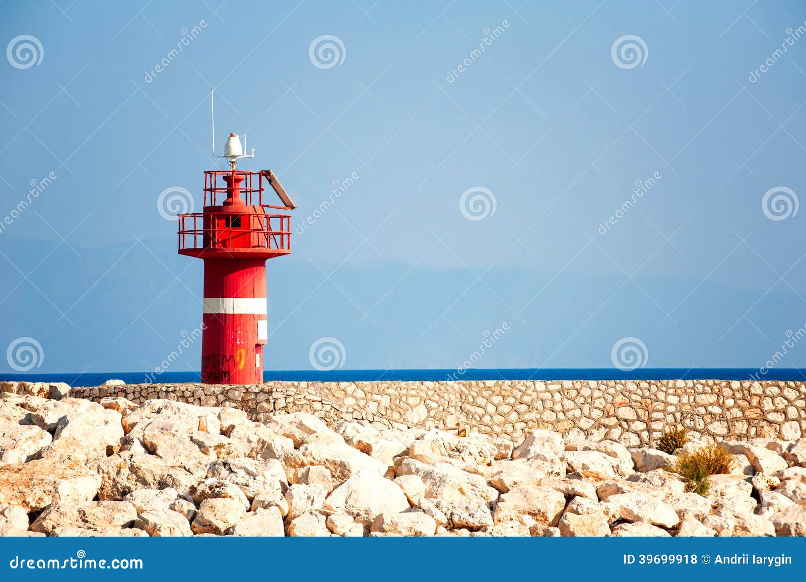 Lighthouse Red stock photo. Image of coastline, nautical - 39699918