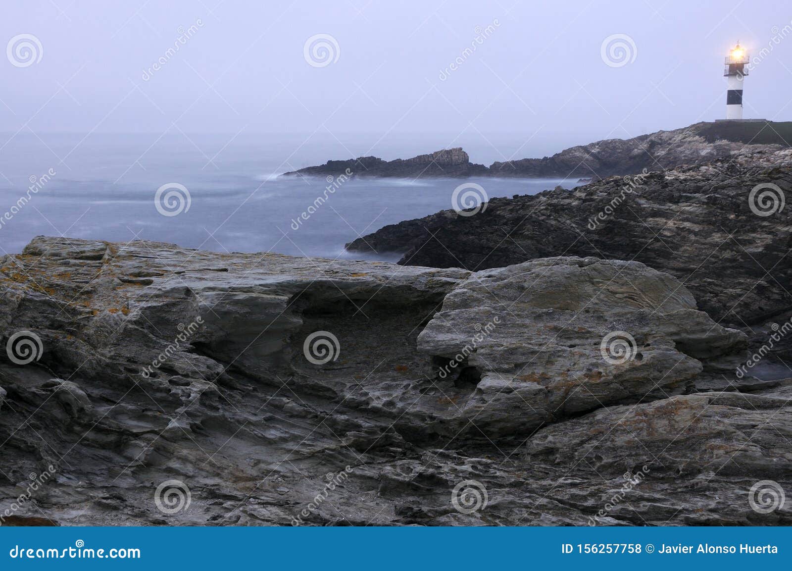 Lighthouse Ribadeo, Asturias Stock Photo - Image of wild, rock: 156257758