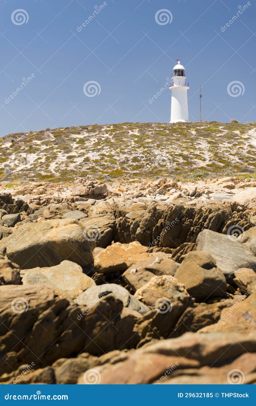 Lighthouse and Rocks stock image. Image of people, peace - 29632185