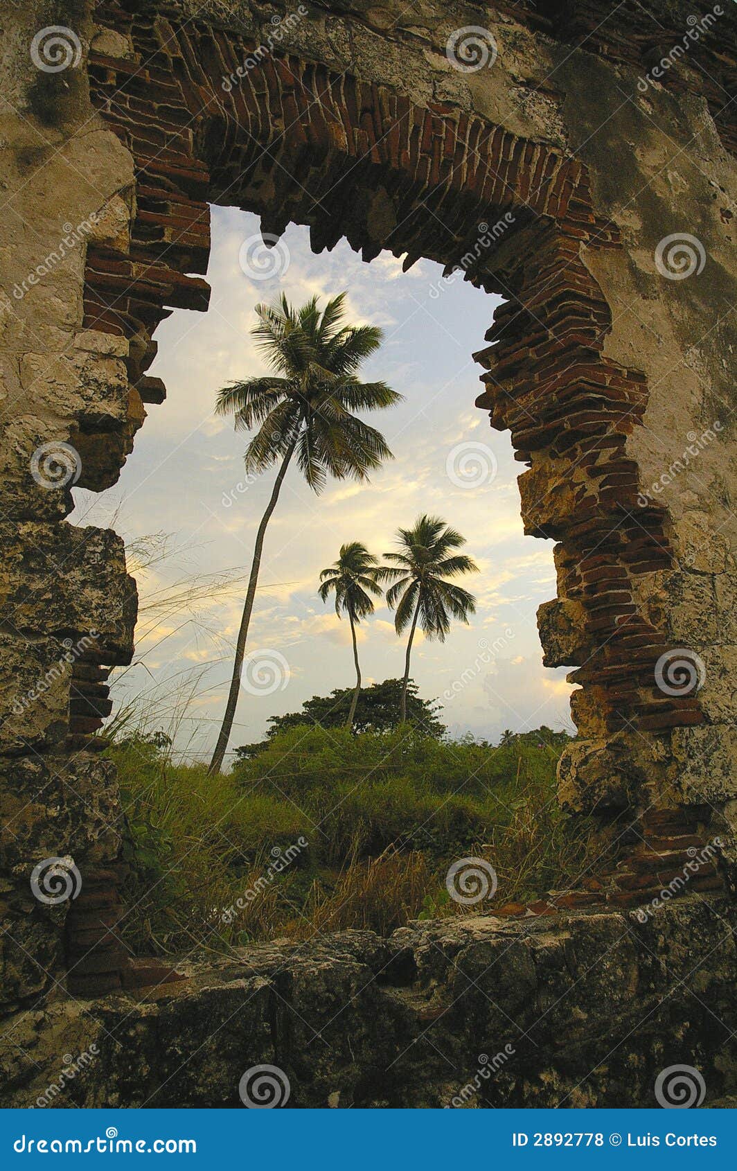 Lighthouse Ruins stock photo. Image of broken, caribbean - 2892778