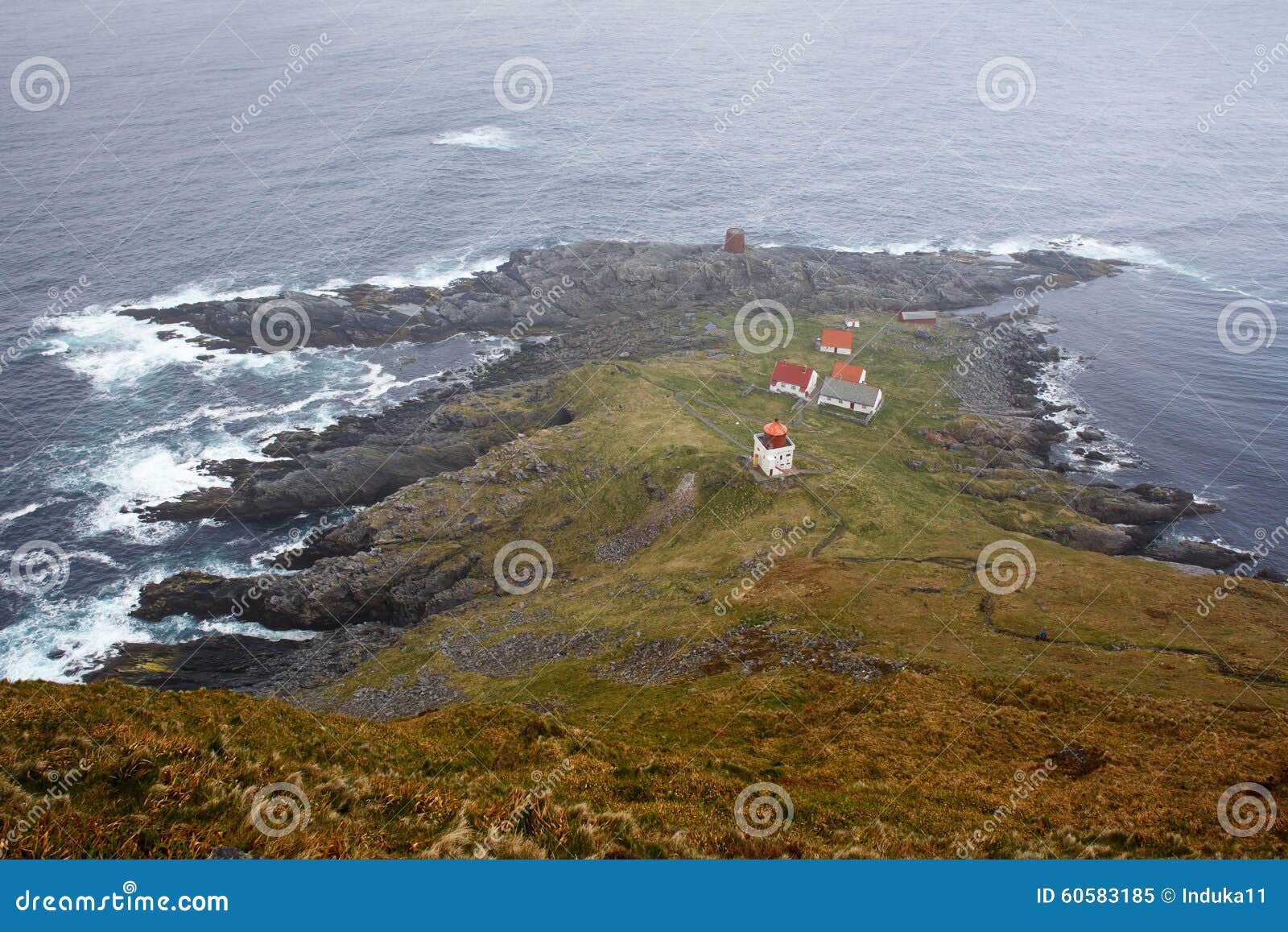 Lighthouse in Runde, Norway Stock Image - Image of view, summer: 60583185