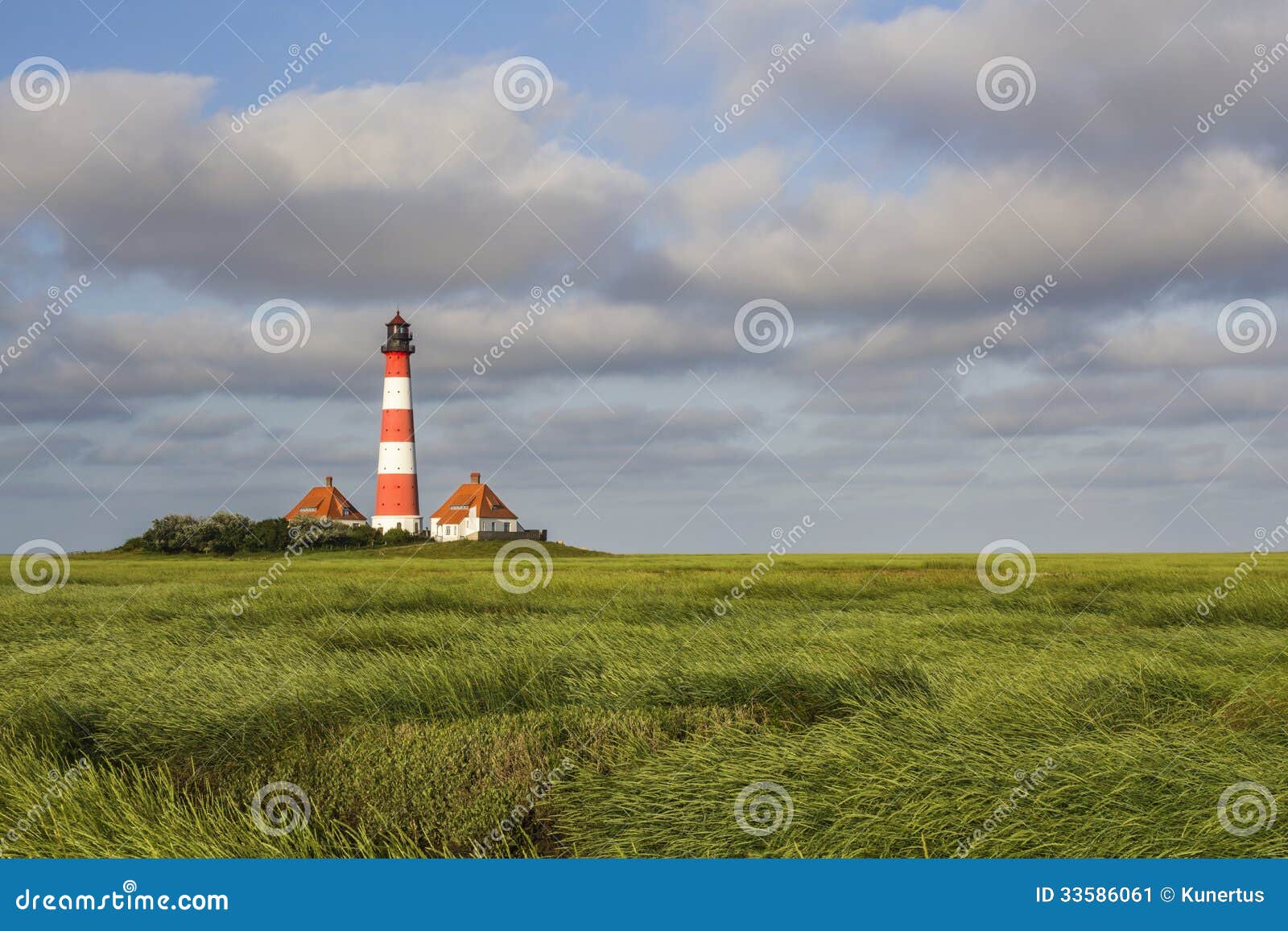 Lighthouse in Salt Meadows stock image. Image of shore - 33586061