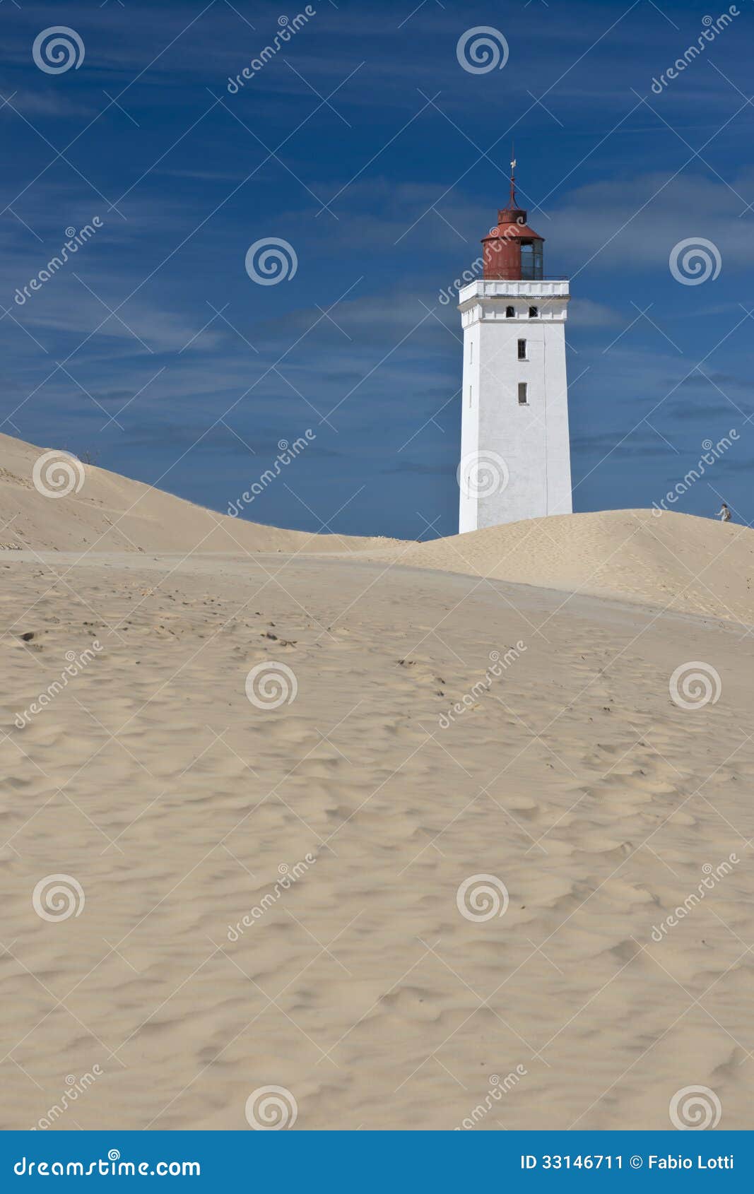 Lighthouse on a Sand Dune stock image. Image of desert - 33146711