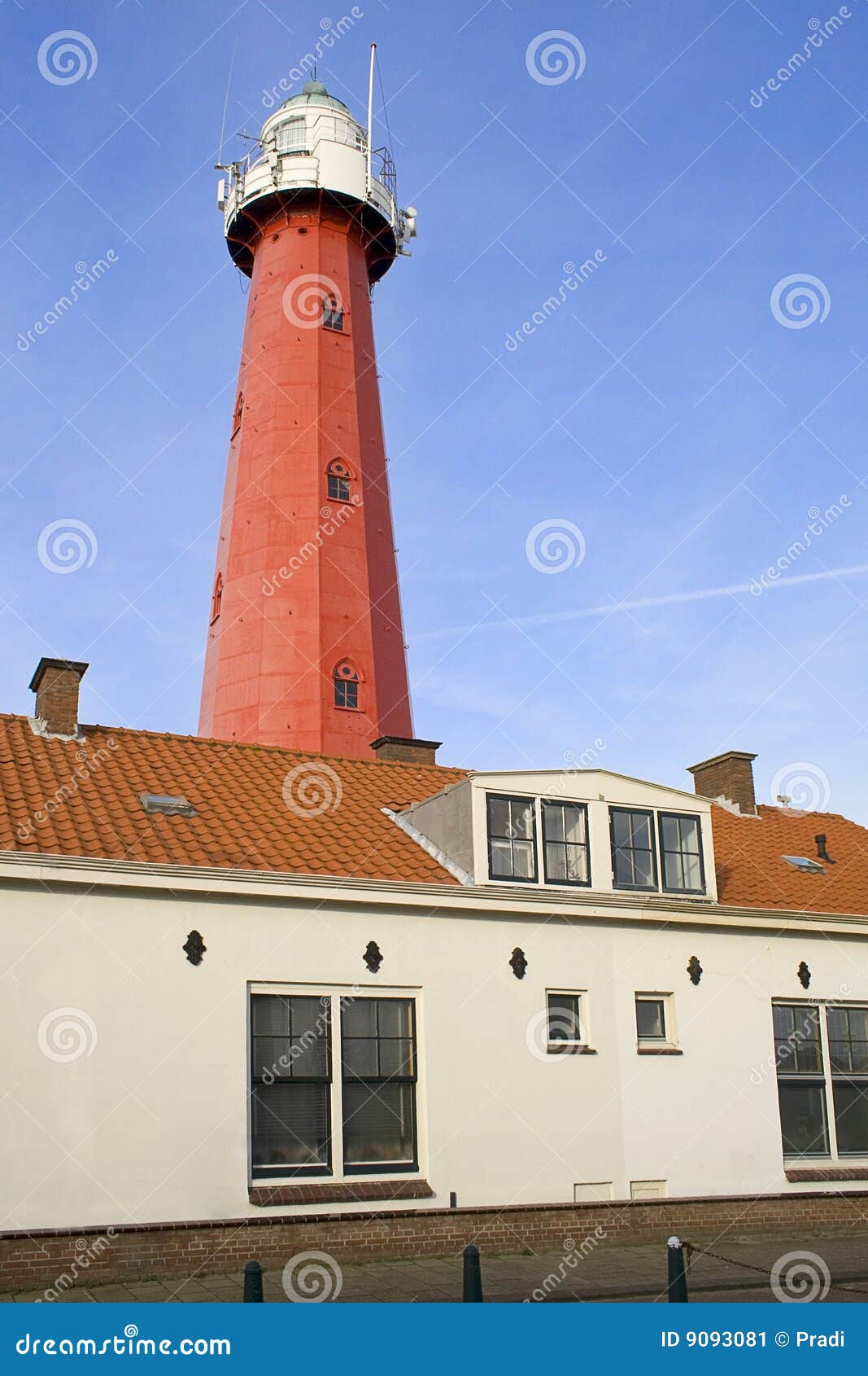 Lighthouse Scheveningen, the Netherlands Stock Image - Image of roof ...