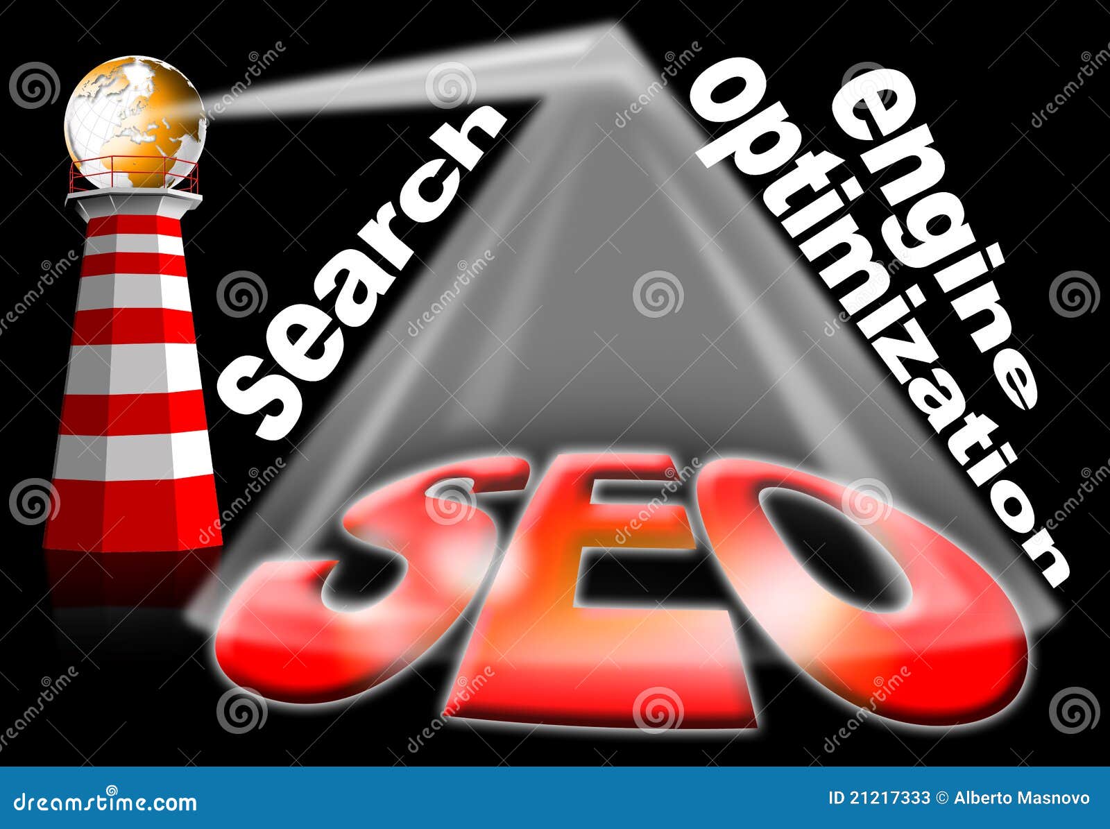 Lighthouse SEO - Search Engine Optimization Web Stock Illustration ...