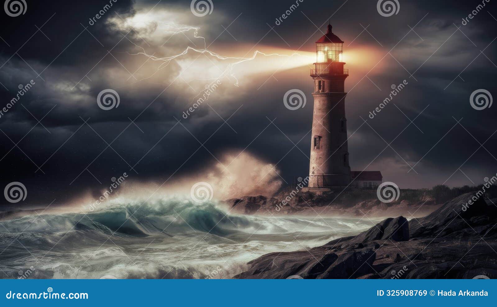 Lighthouse Shining through a Storm - Representation of Leadership and ...