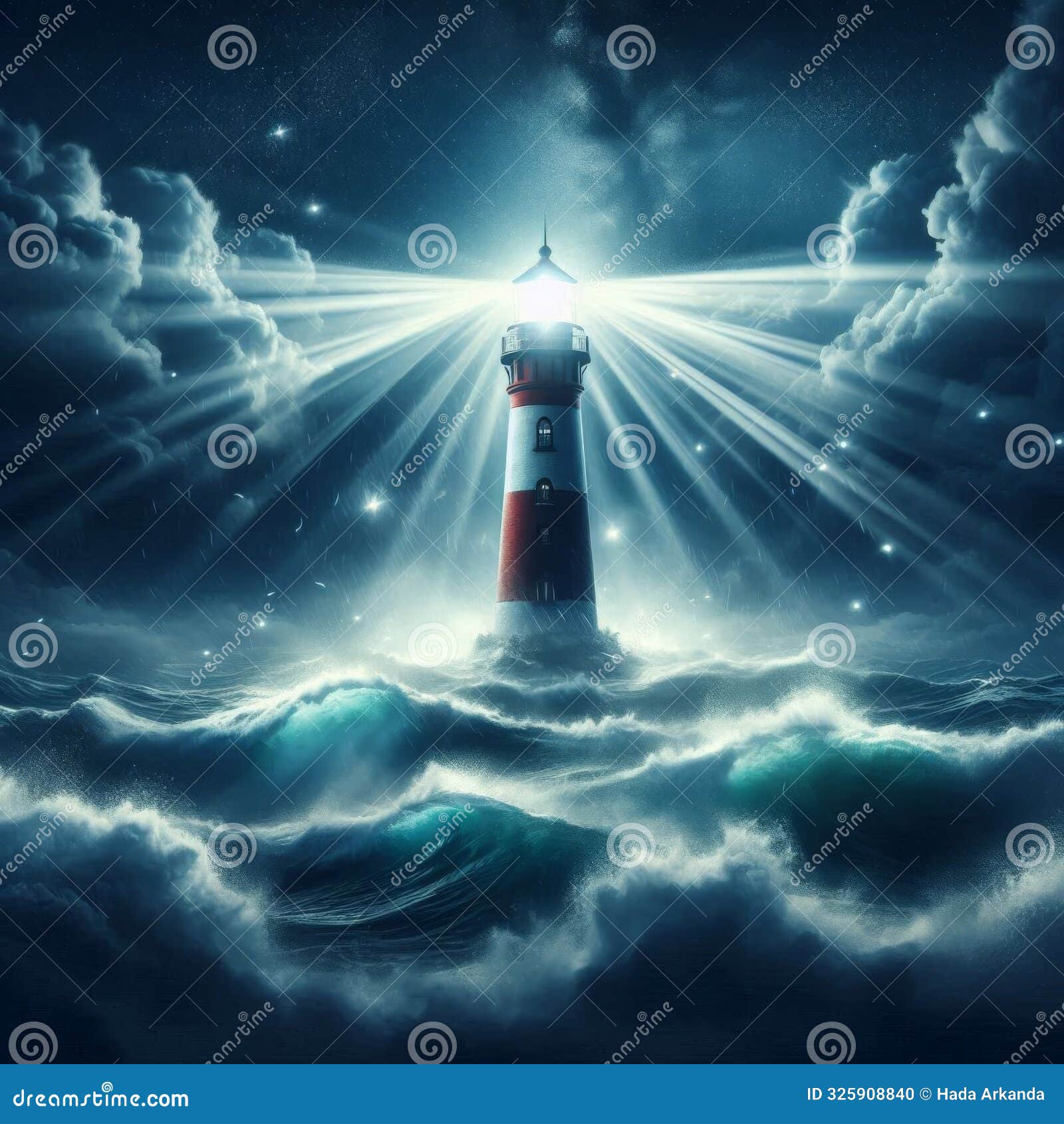 Lighthouse Shining through a Storm - Representation of Leadership and ...
