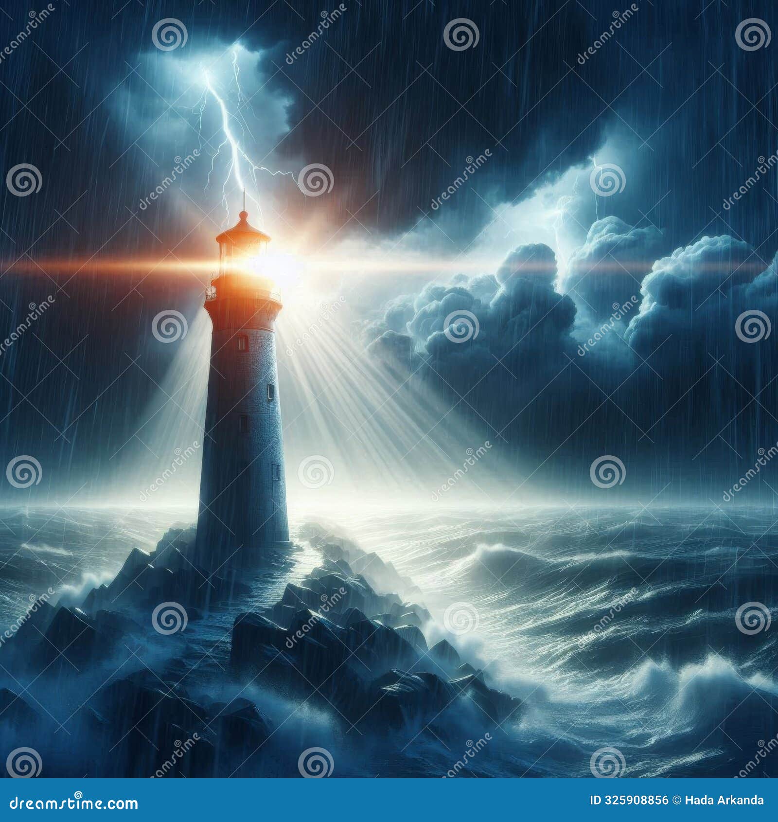 Lighthouse Shining through a Storm - Representation of Leadership and ...