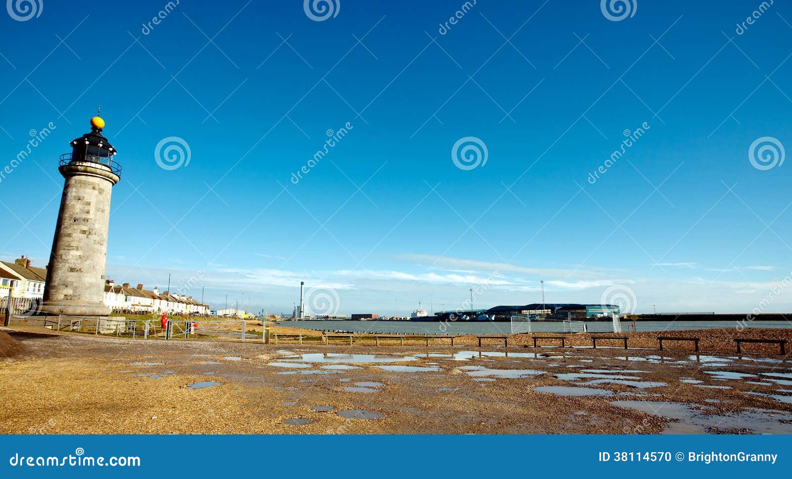 Lighthouse in Shoreham stock photo. Image of shoreham - 38114570