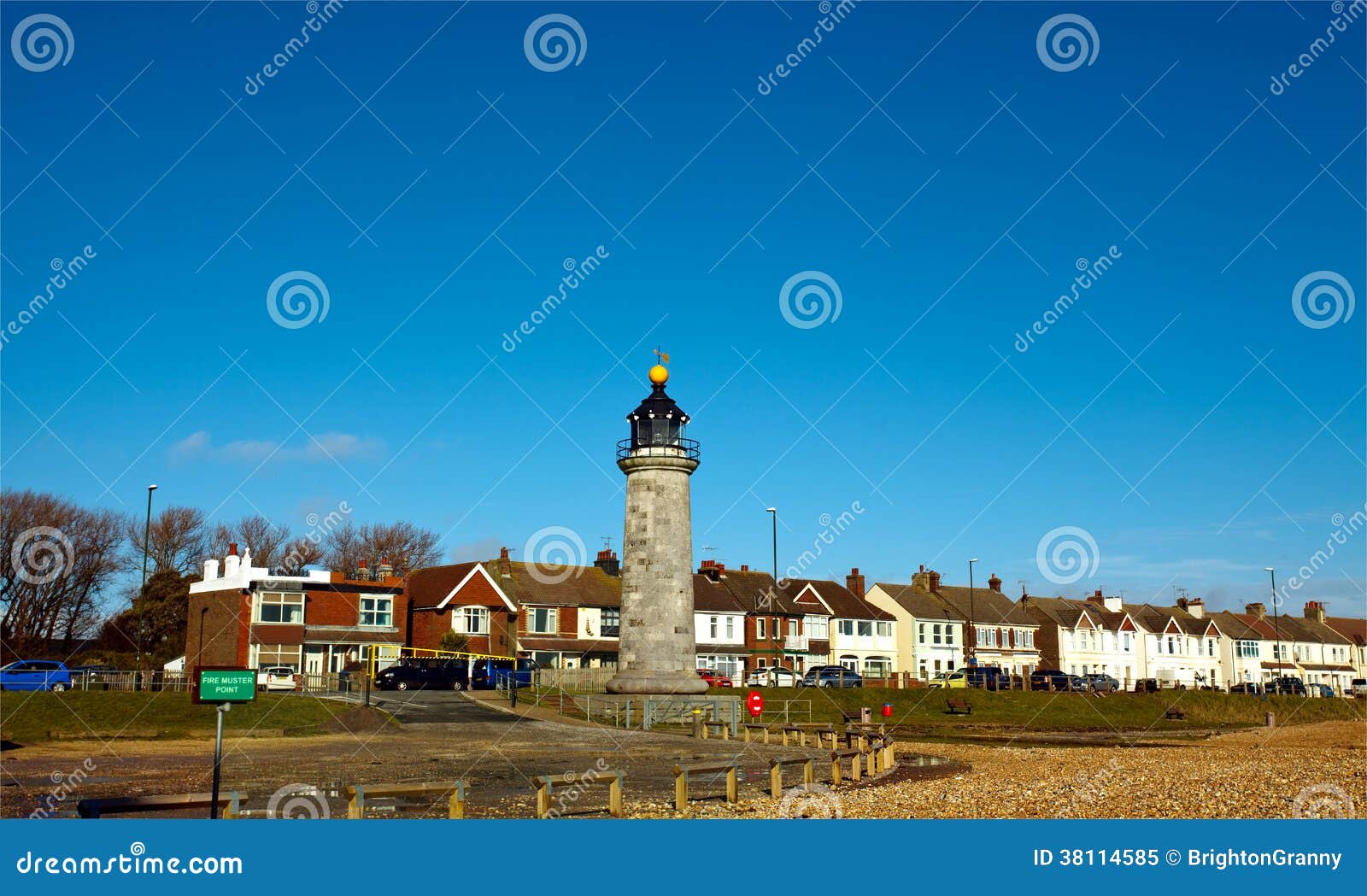 Lighthouse in Shoreham stock image. Image of travel, coast - 38114585
