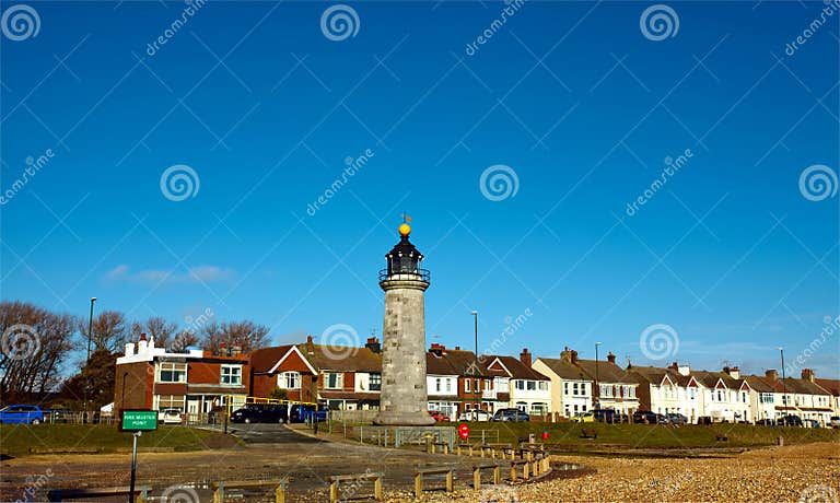 Lighthouse in Shoreham stock image. Image of safety, landmark - 38114585