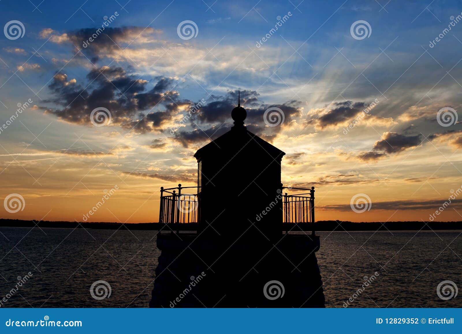 Lighthouse Silhouette Royalty-Free Stock Photography | CartoonDealer ...