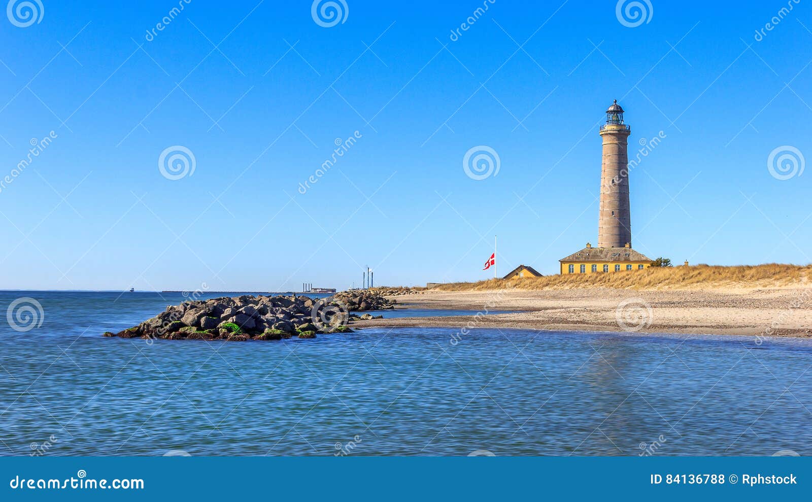 The lighthouse of Skagen stock photo. Image of views - 84136788