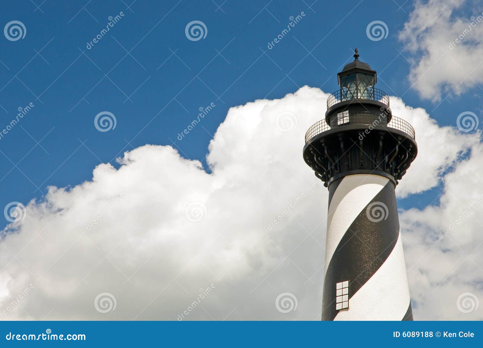 Lighthouse, sky and clouds stock photo. Image of navigating - 6089188