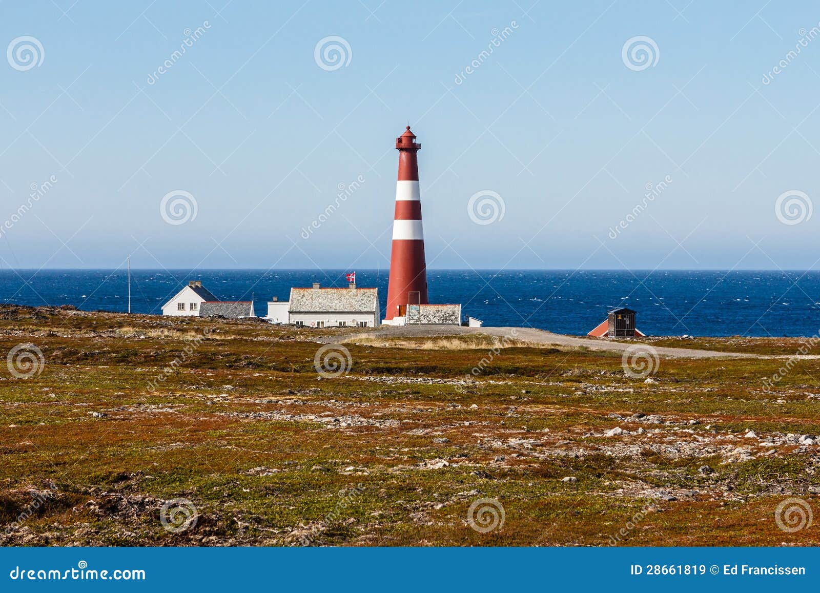 Lighthouse Slettnes. stock image. Image of tourism, franfoto - 28661819